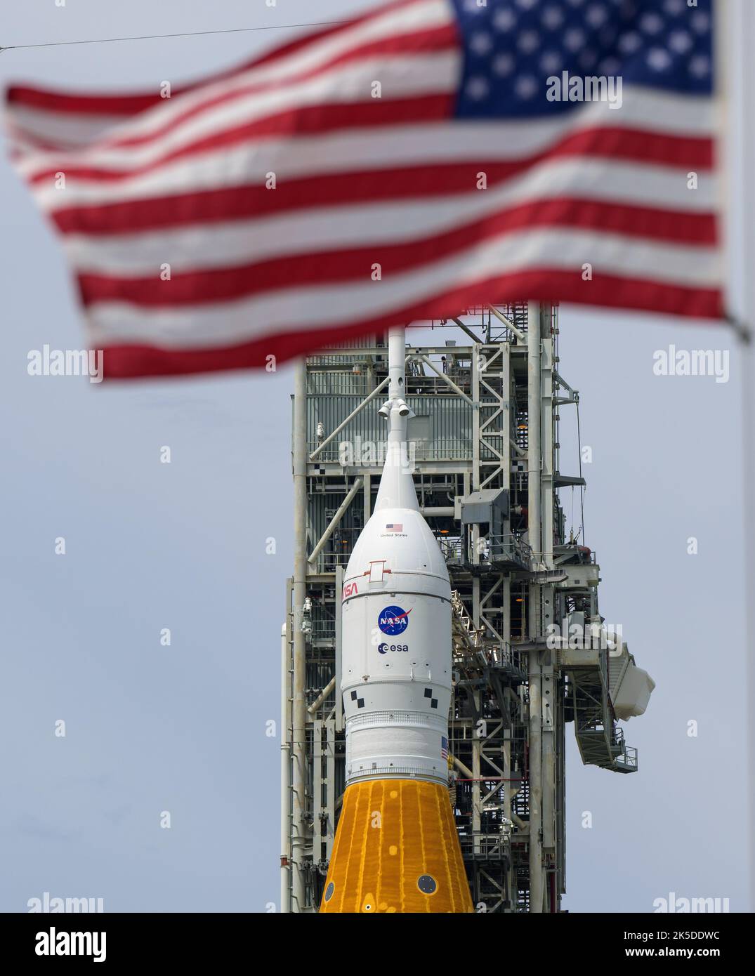 NASA’s Space Launch System (SLS) rocket with the Orion spacecraft ...