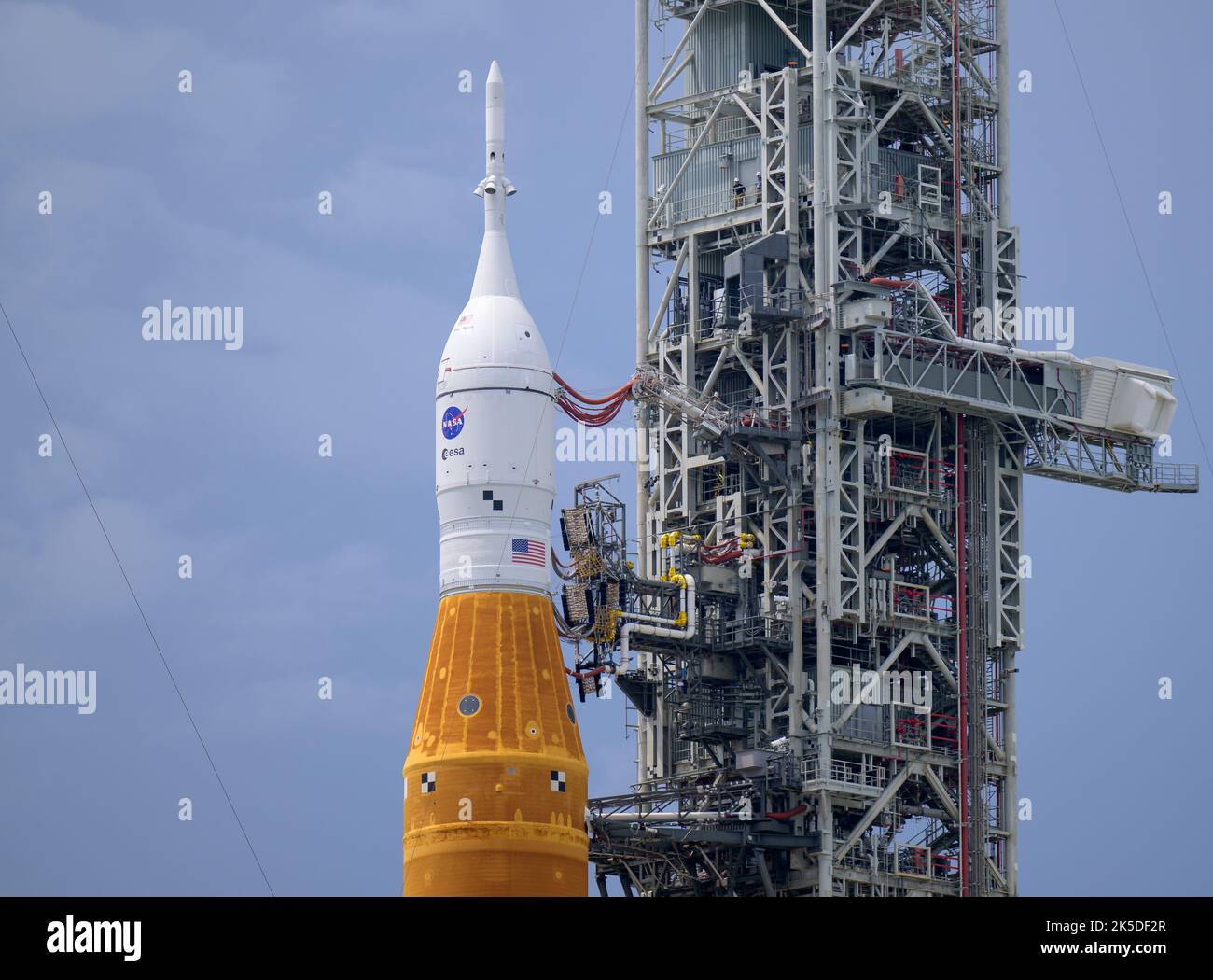 NASA’s Space Launch System (SLS) rocket with the Orion spacecraft ...
