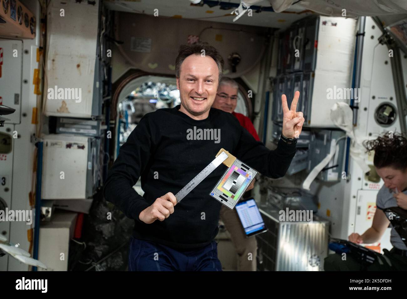 ESA (European Space Agency) astronaut and Expedition 66 Flight Engineer ...