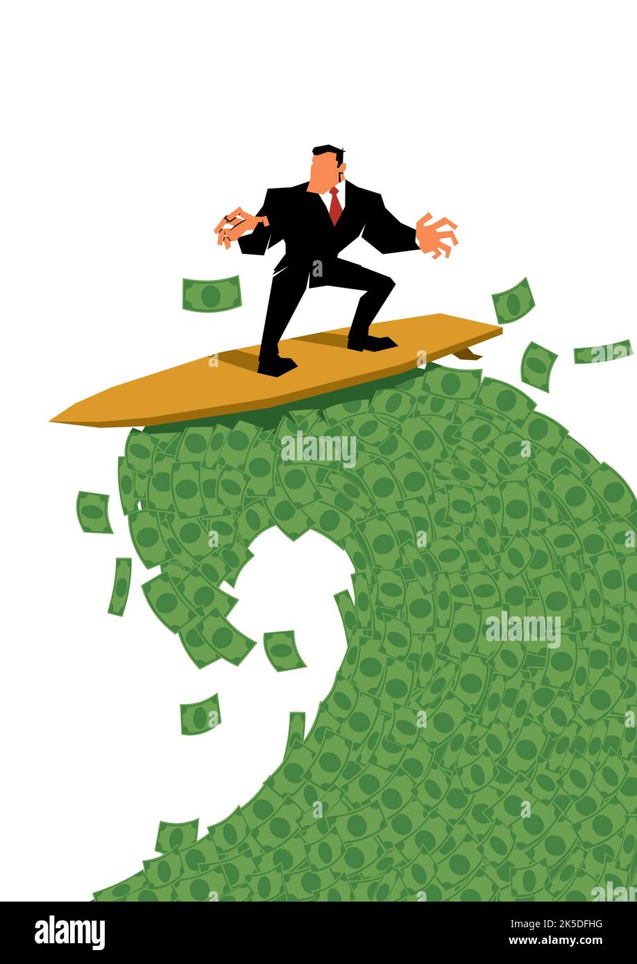 Money wave Stock Vector Images - Alamy