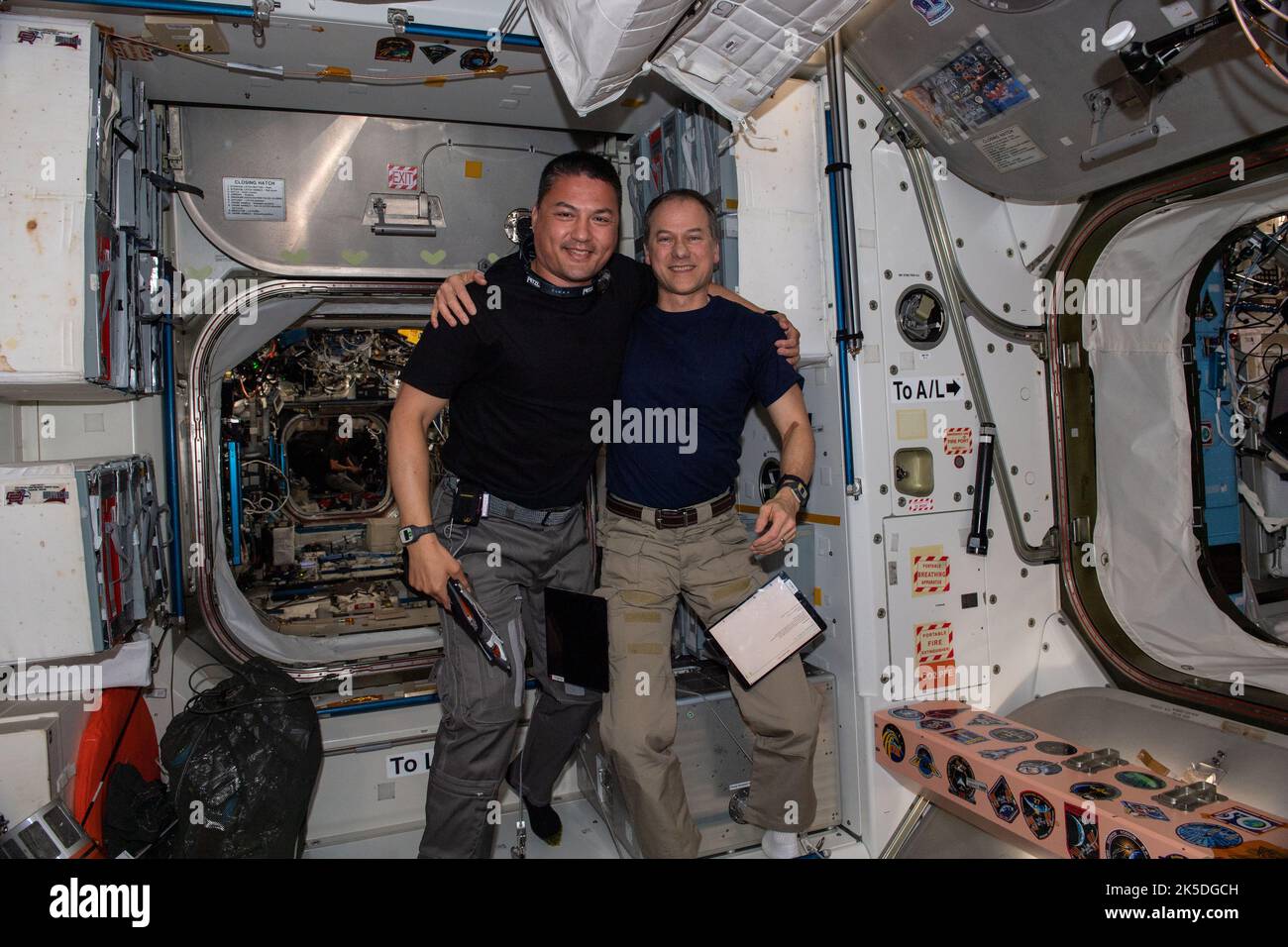 Expedition 67 NASA Flight Engineers Kjell Lindgren and Tom Marshburn ...