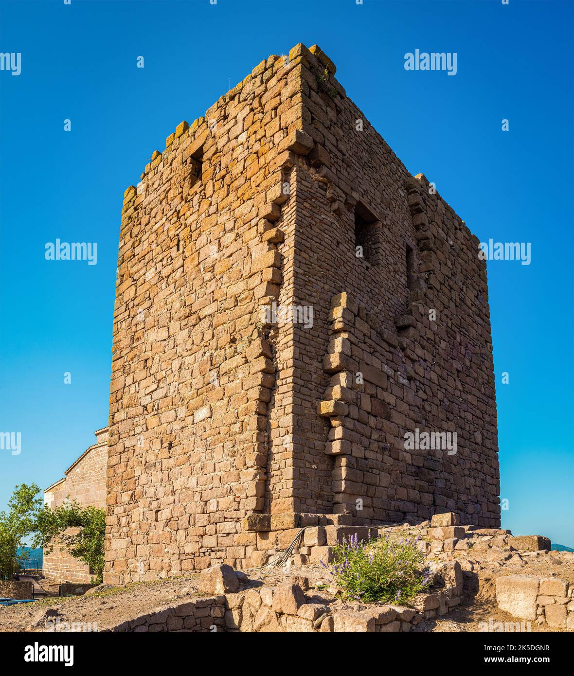 Assos Ancient City ruins in Behramkale. Canakkale, Turkey Stock Photo ...