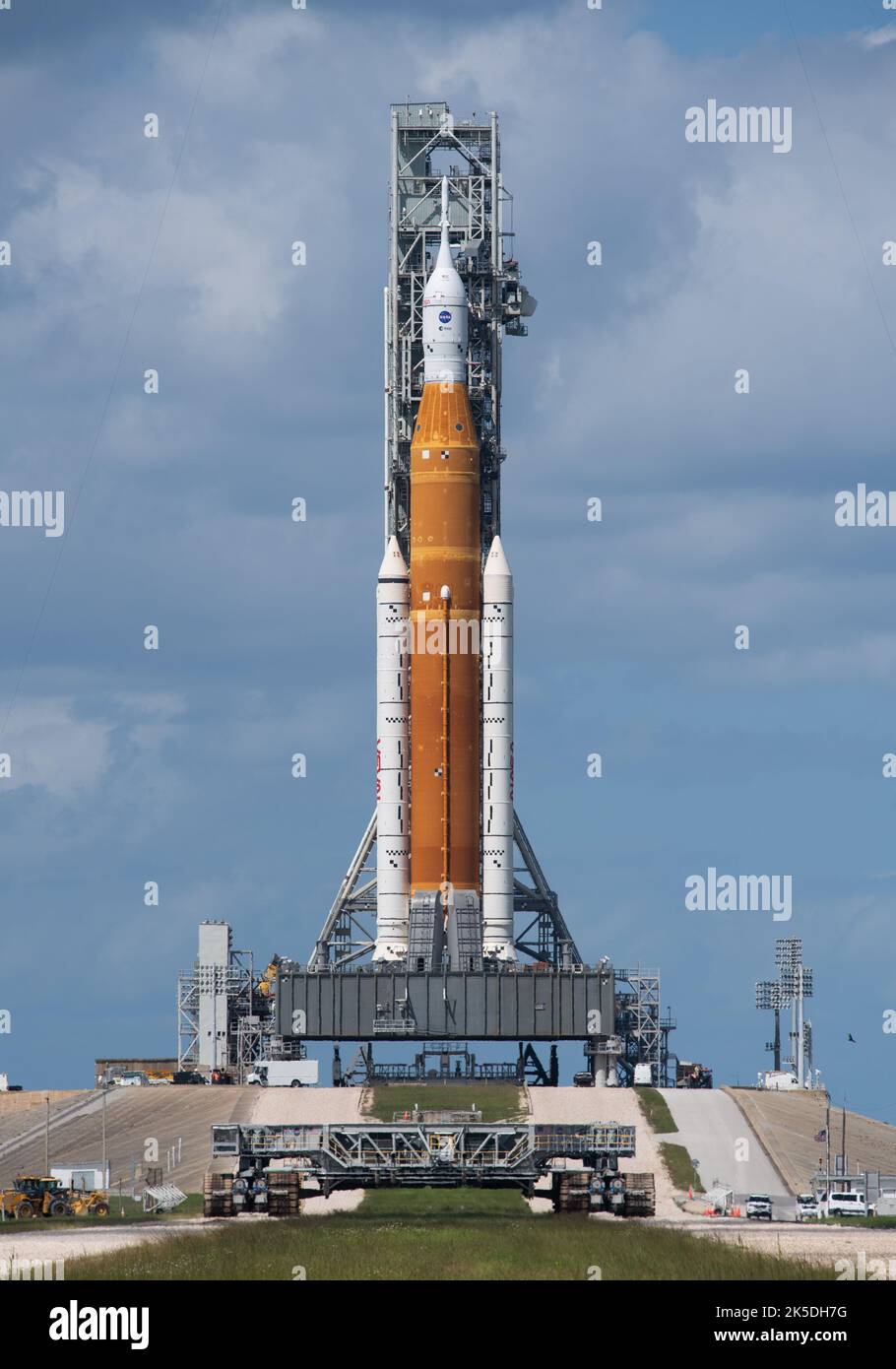 NASA’s Space Launch System (SLS) rocket with the Orion spacecraft ...