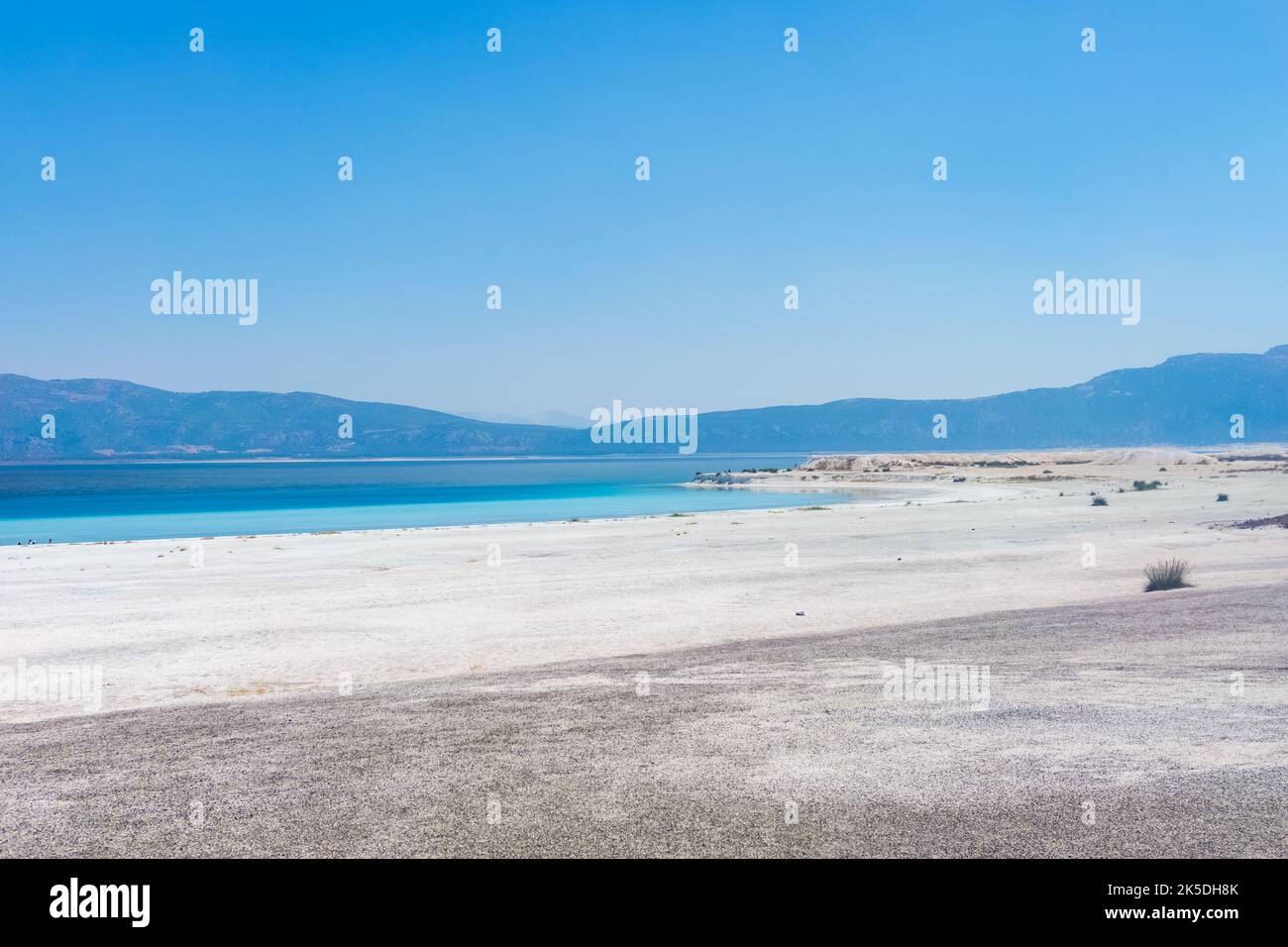 Lake Salda, Burdur. The lake is famous for its white sands and ...