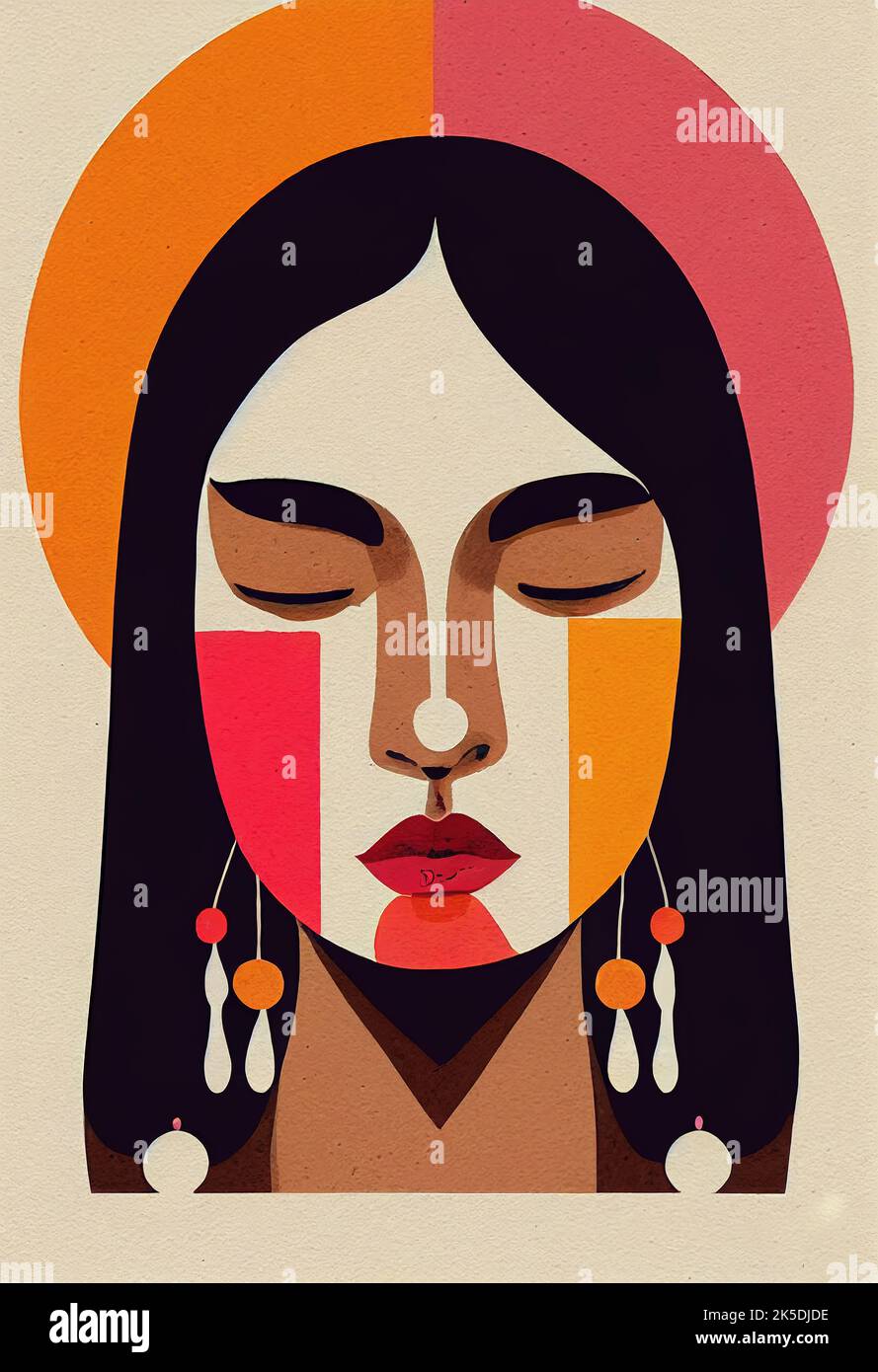 Illustration indigenous hi-res stock photography and images - Alamy