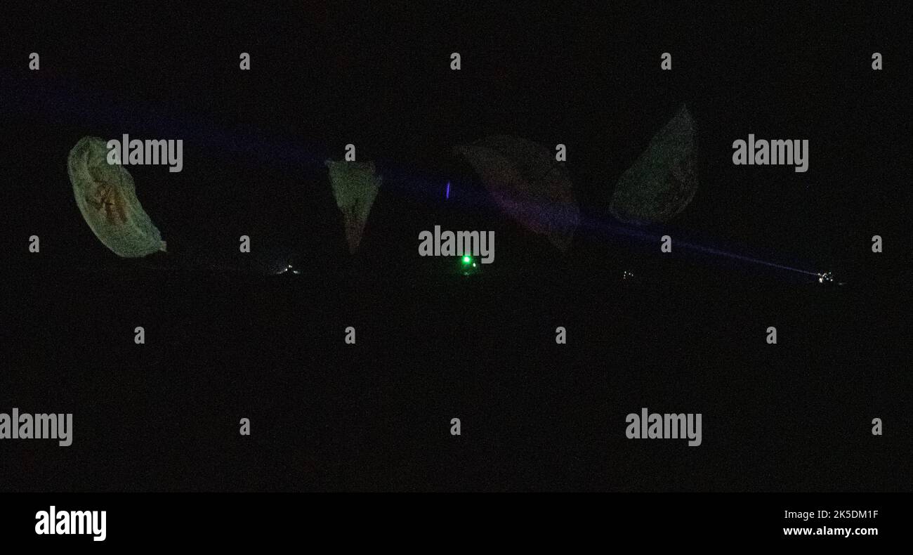 The SpaceX Crew Dragon Endurance spacecraft is seen as it lands with ...