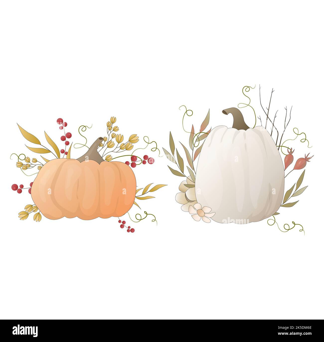 Simple card flower vector illustration Cut Out Stock Images & Pictures ...