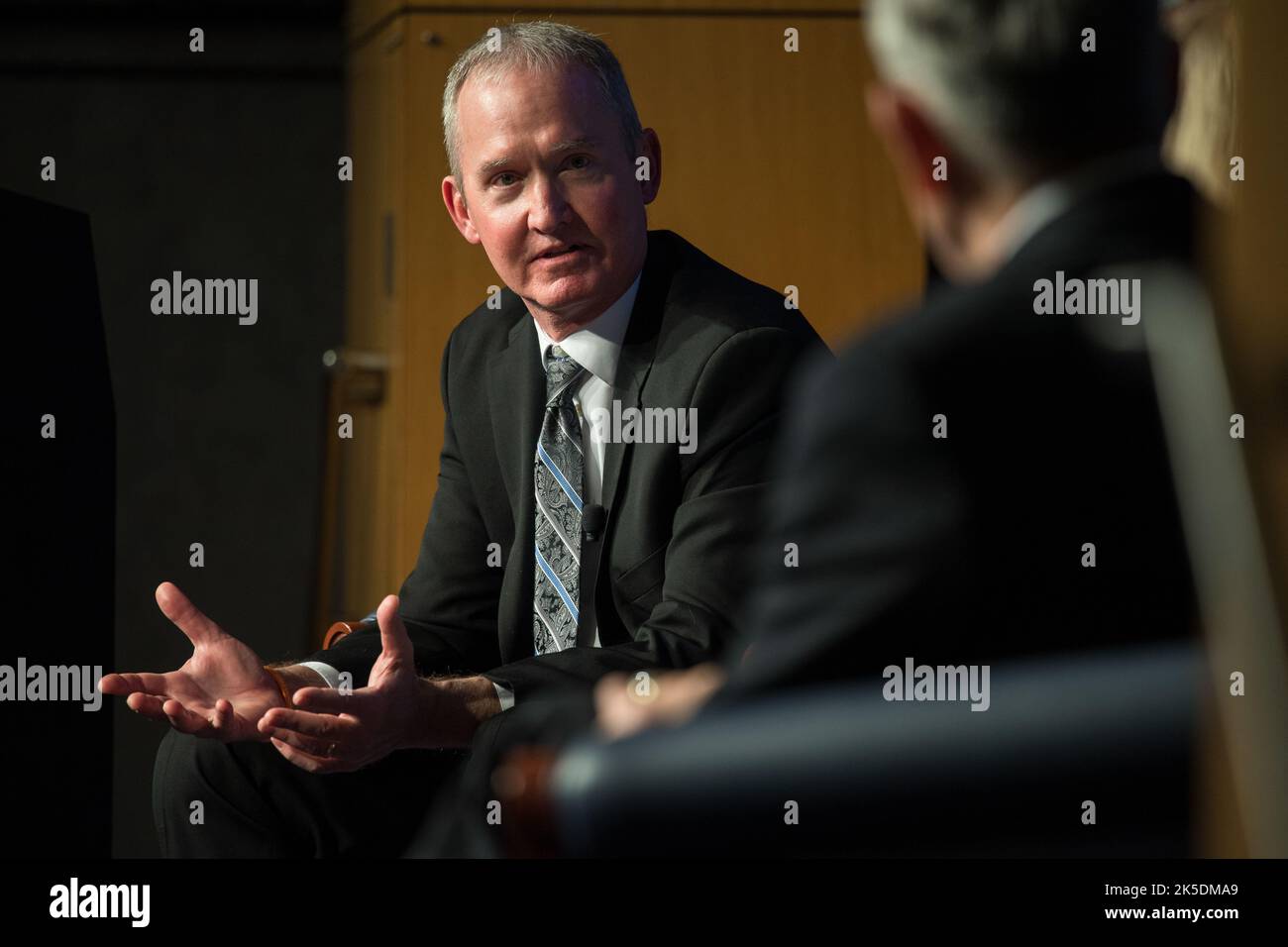 NASA Safety and Mission Assurance Chief Russ DeLoach speaks during the ...