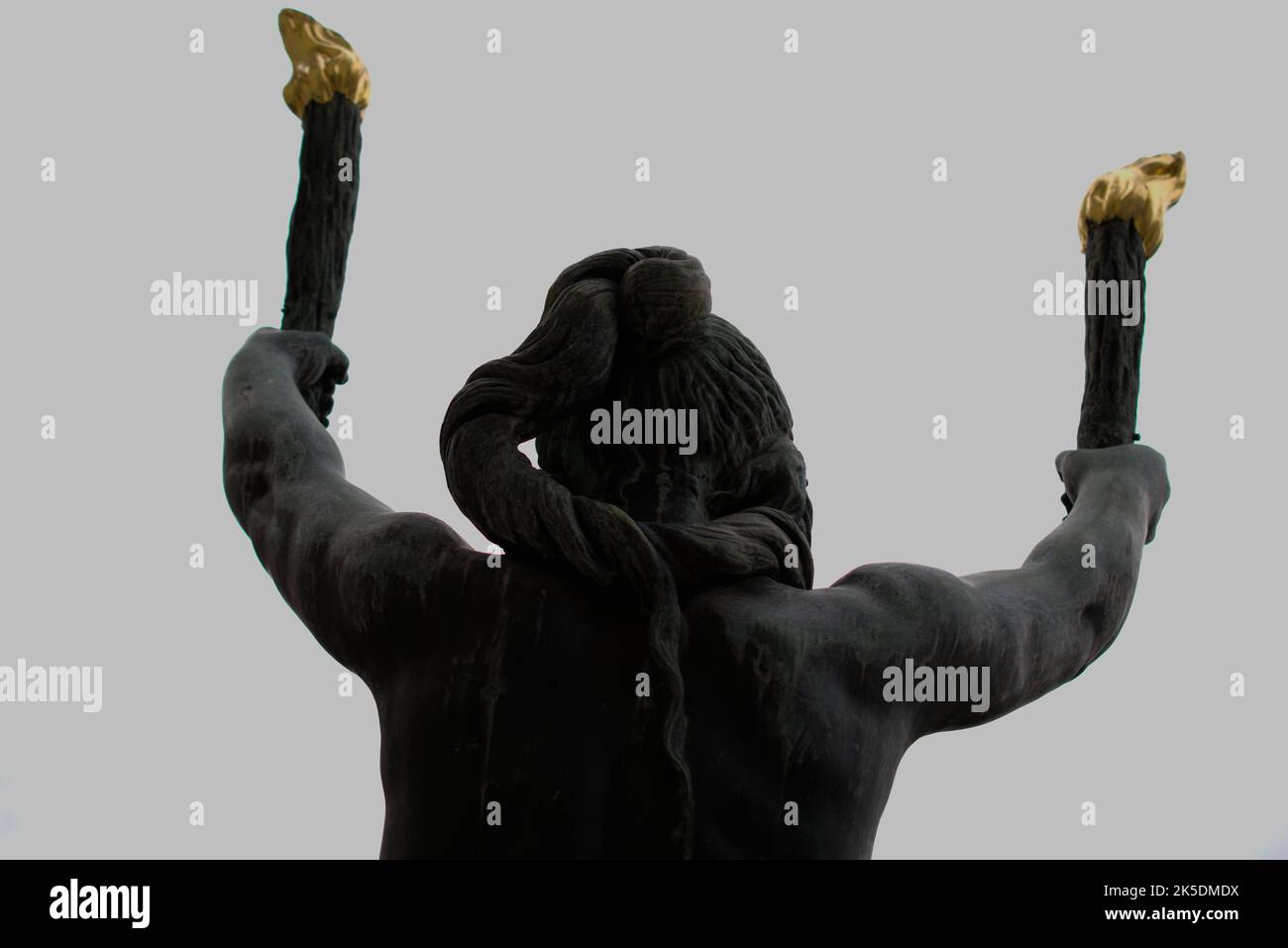 Statue of a woman representing victory Stock Photo - Alamy