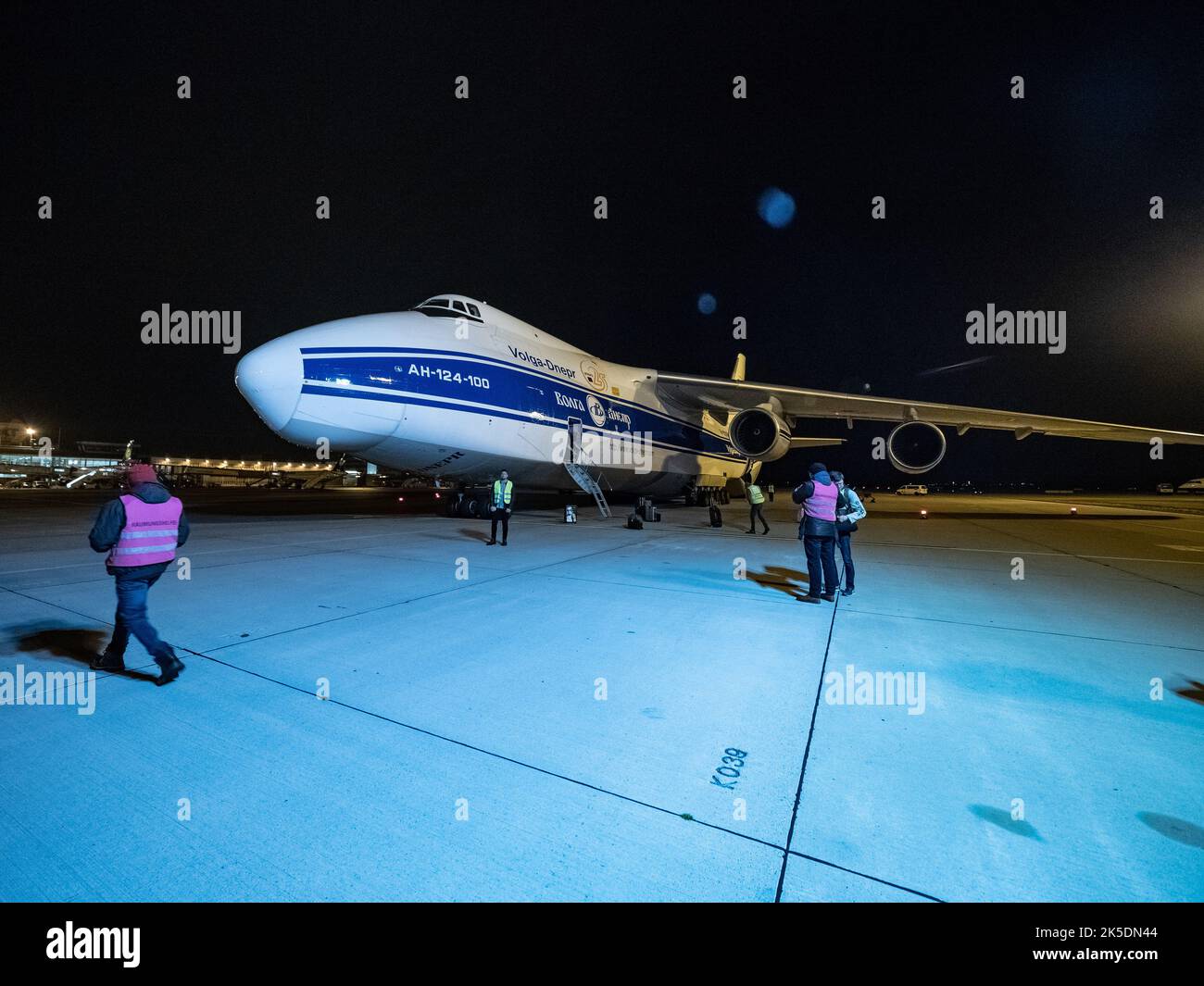 Orion's European Service Module is loaded on the Antonov airplane in ...