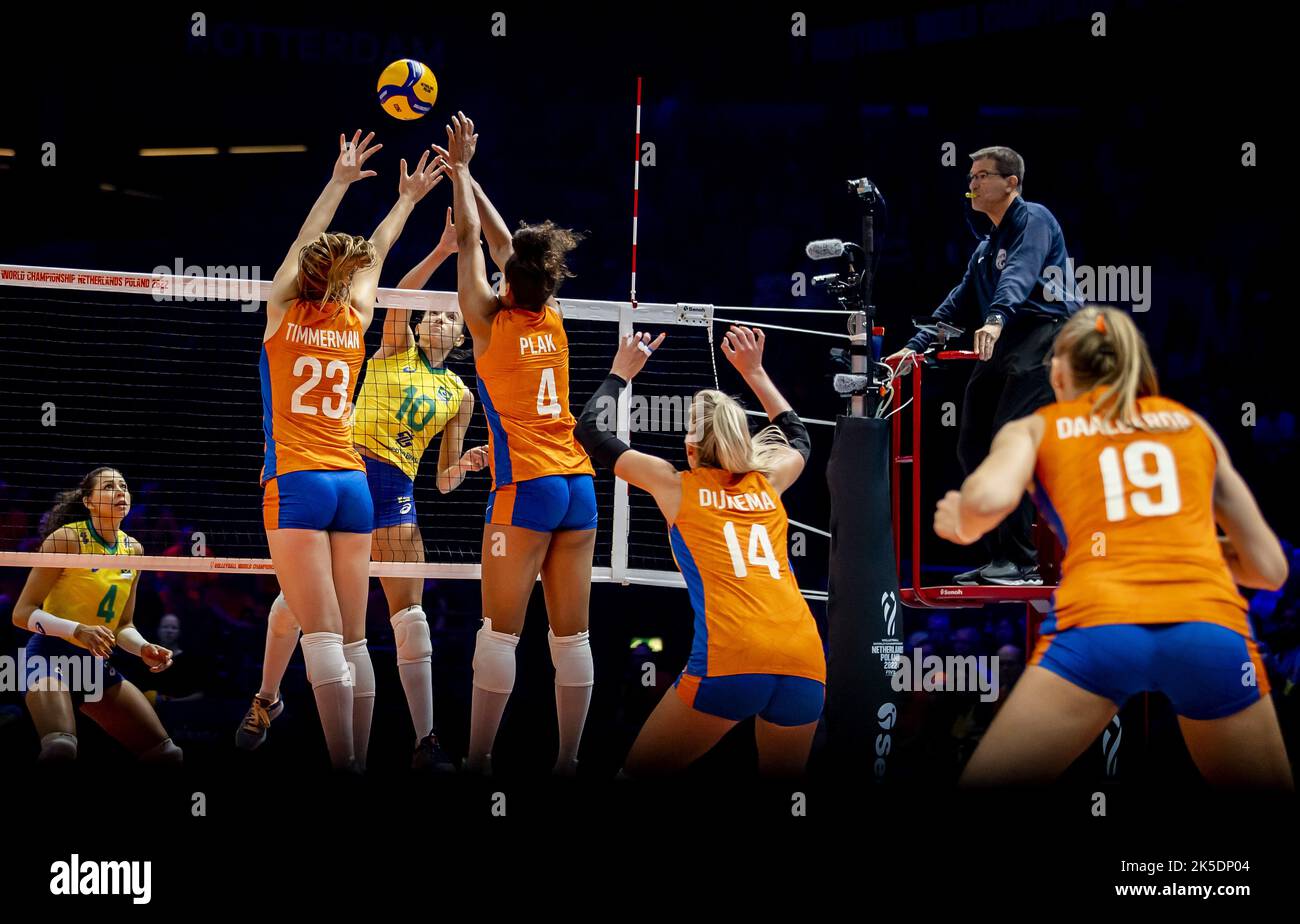 ROTTERDAM - Eline Timmerman, Celeste Plak, Laura Dijkema and Nika ...