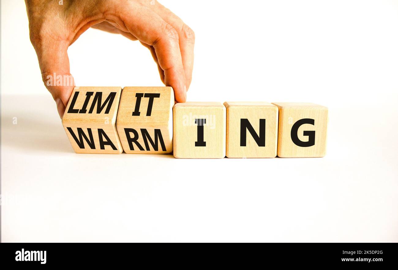 Limiting global warming symbol. Concept words Limiting and Warming on ...