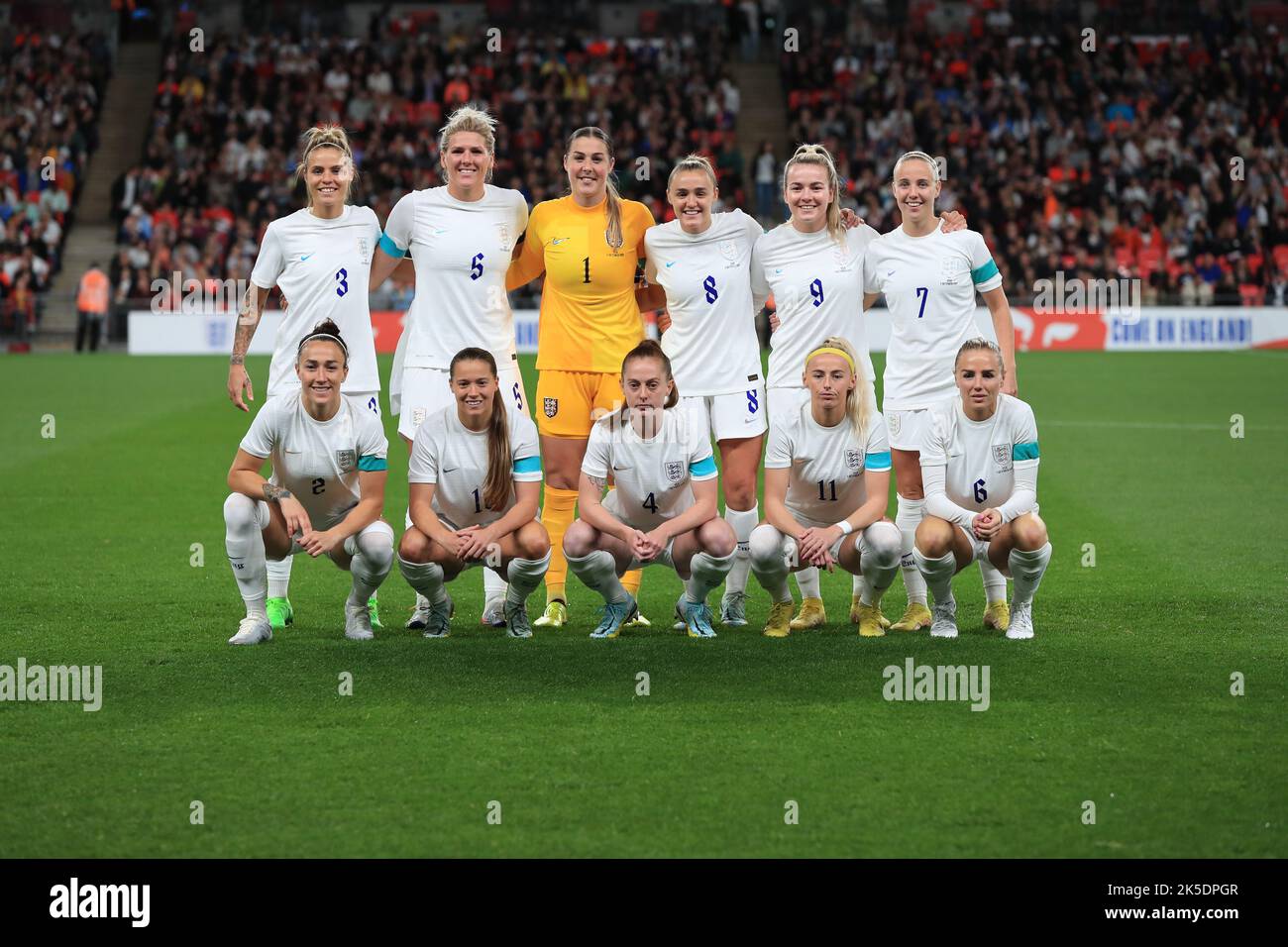 England line up for a team photo prior to the international friendly ...