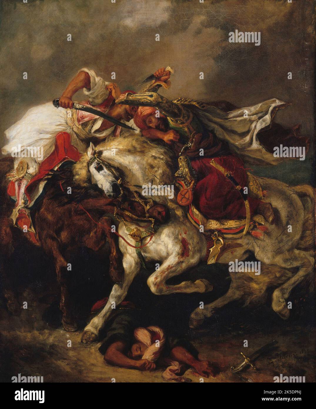 Combat of the giaour and hassan hi-res stock photography and images - Alamy