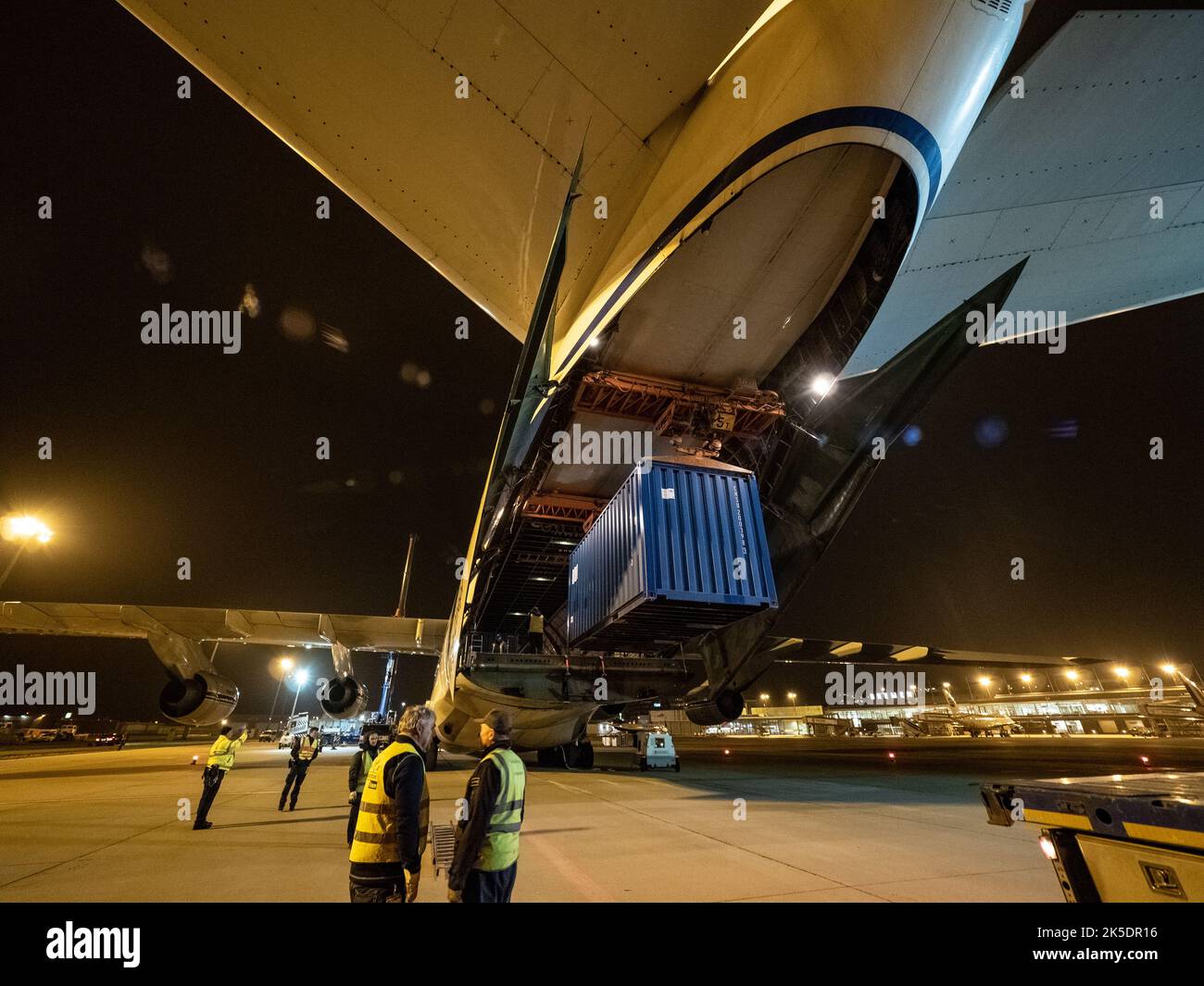 Orion's European Service Module is loaded on the Antonov airplane in ...