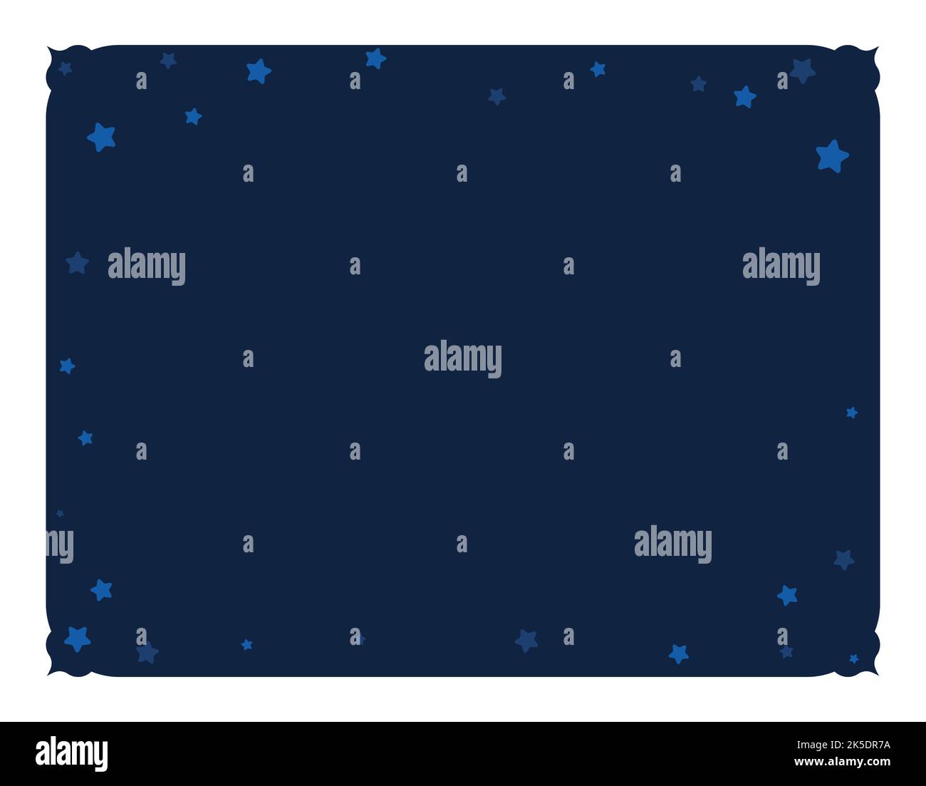 Blue rectangular template with Arabian corners design, decorated with ...