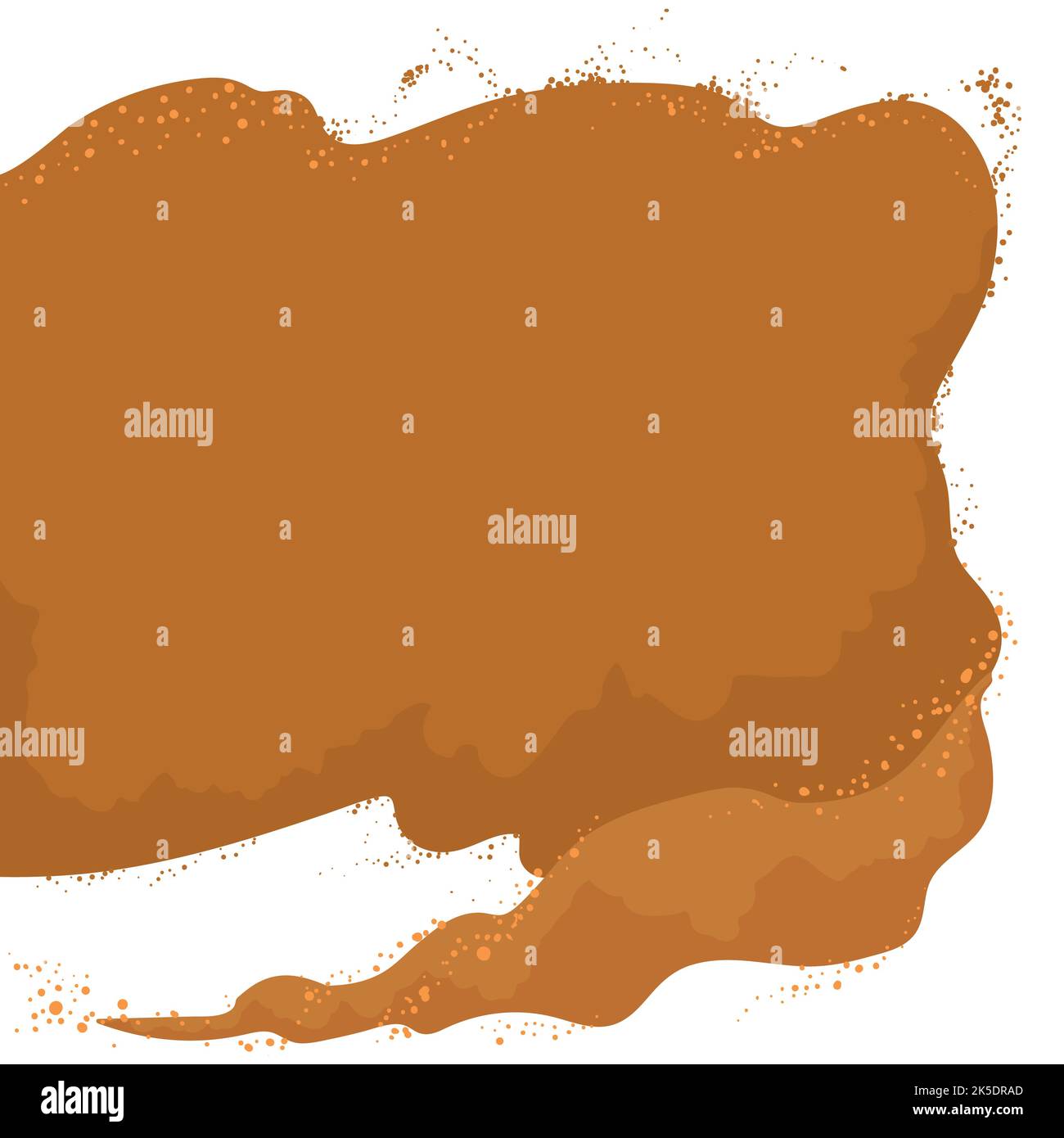 Sign template made with sand and dust. Design in cartoon style over ...