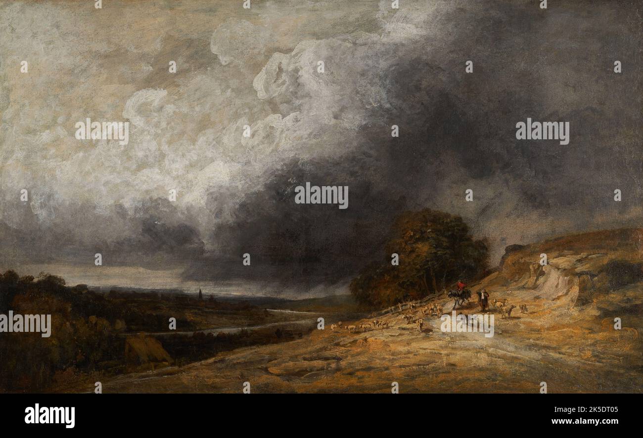 Troupeau sous l'orage, between 1796 and 1843. Flock under a storm ...