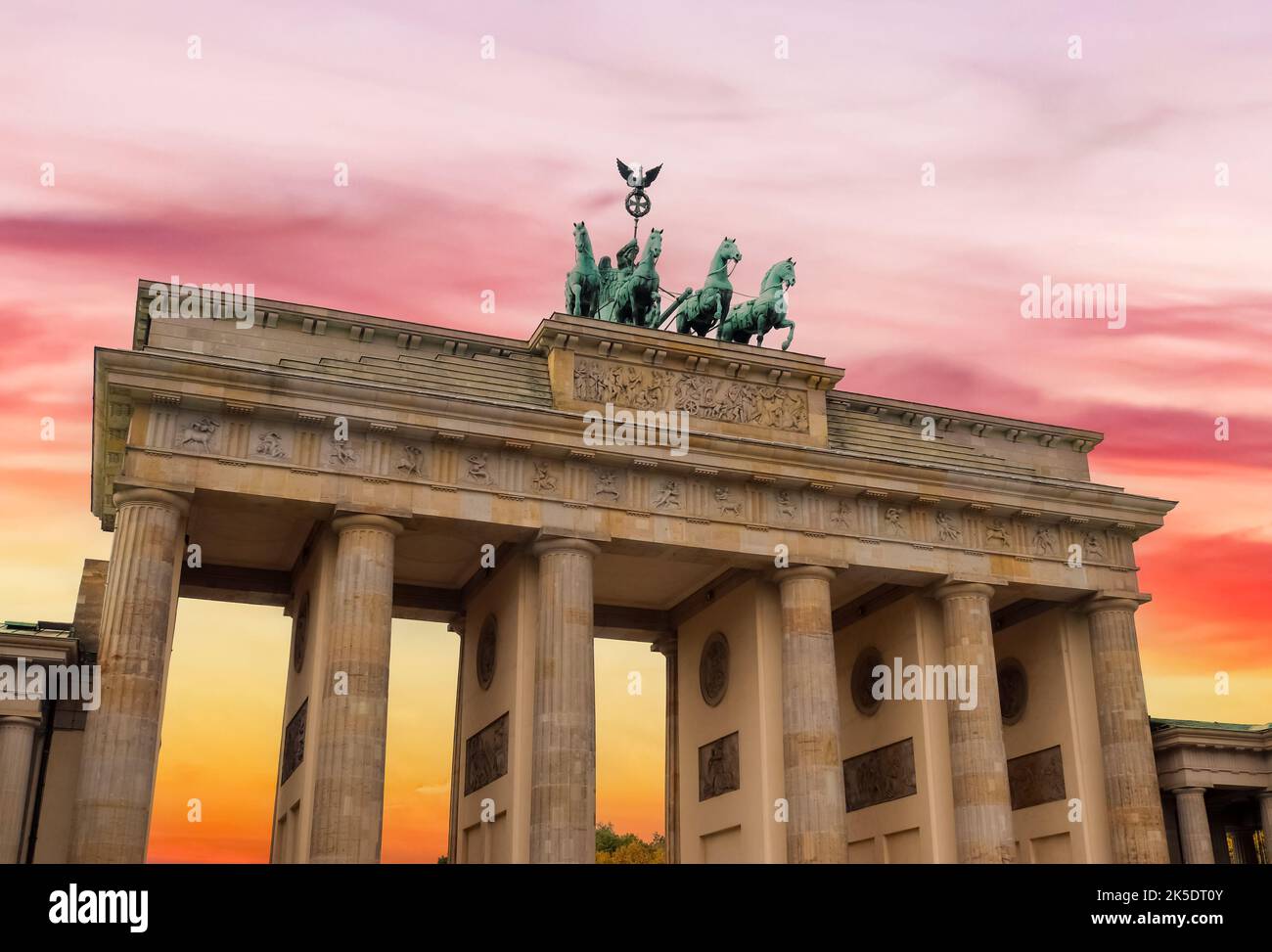 Berlin, Germany - 03. October 2022: The Brandenburg Gate on the 3 ...