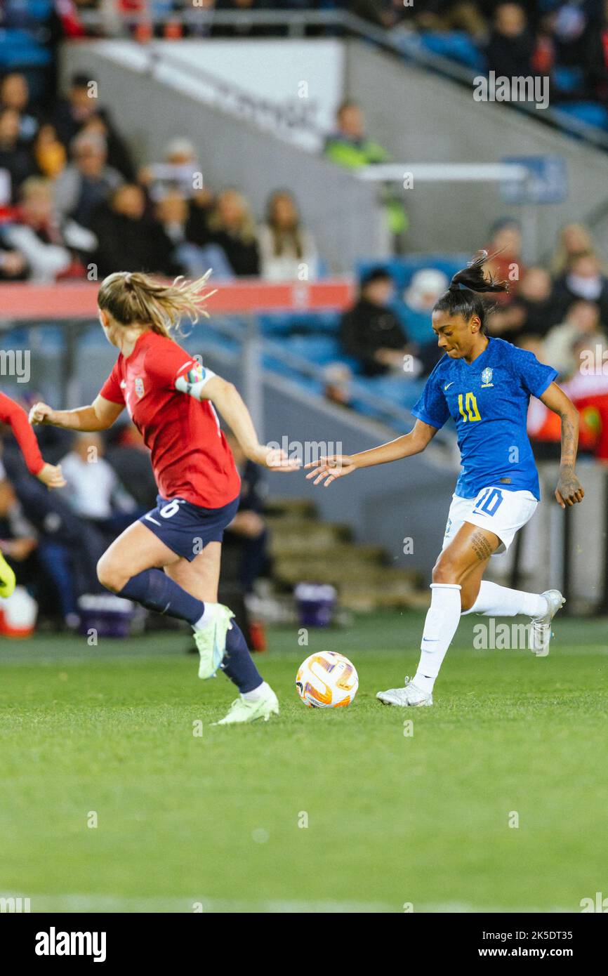 Oslo, Norway 7th October 2022, Kerolin Nico Ferraz of Brazil during the ...