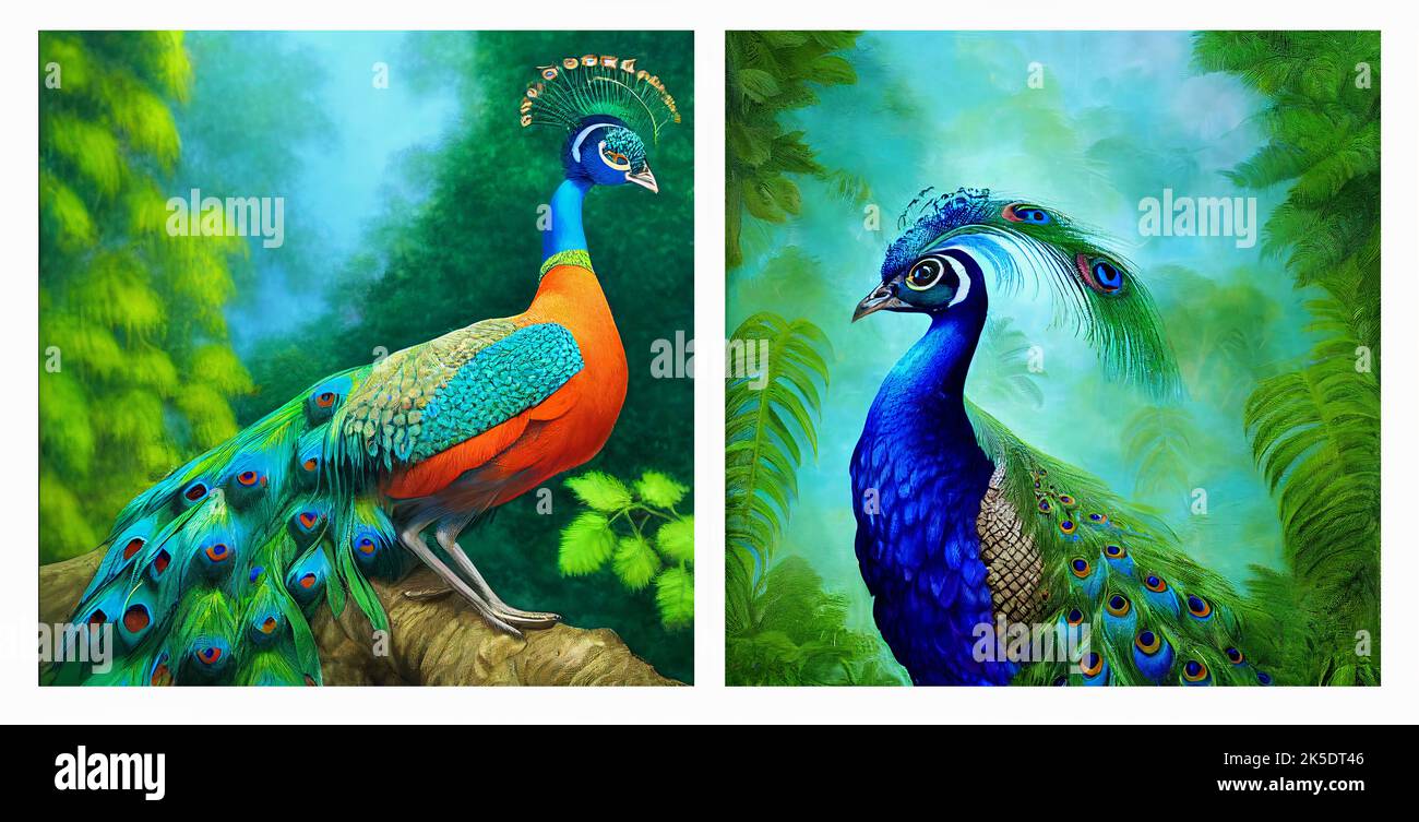 How To Draw A Dancing Peacock