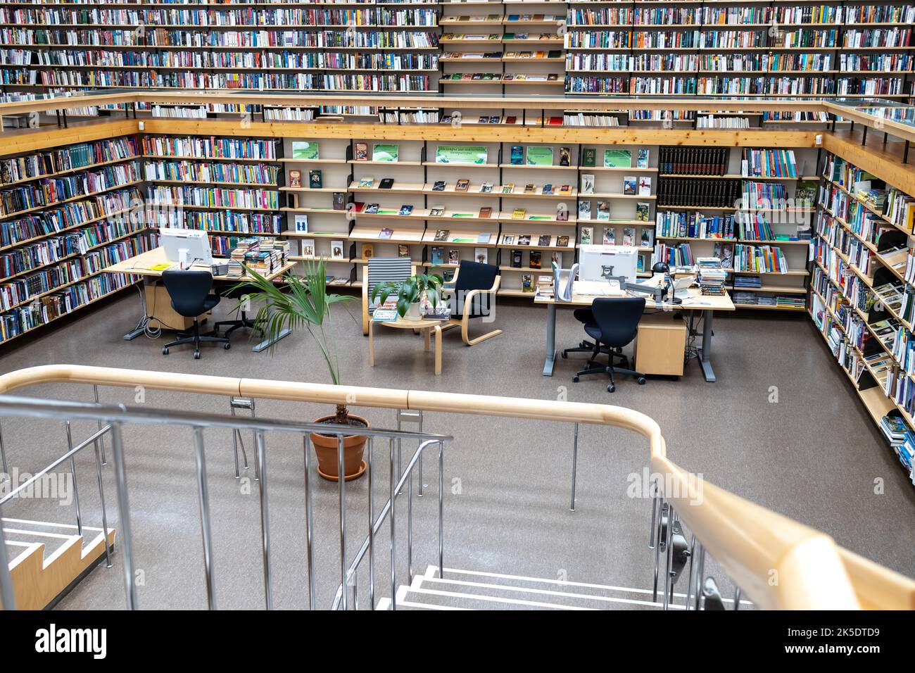 VYBORG, RUSSIA - April 28, 2022: Library named after Alvaar Aalto ...
