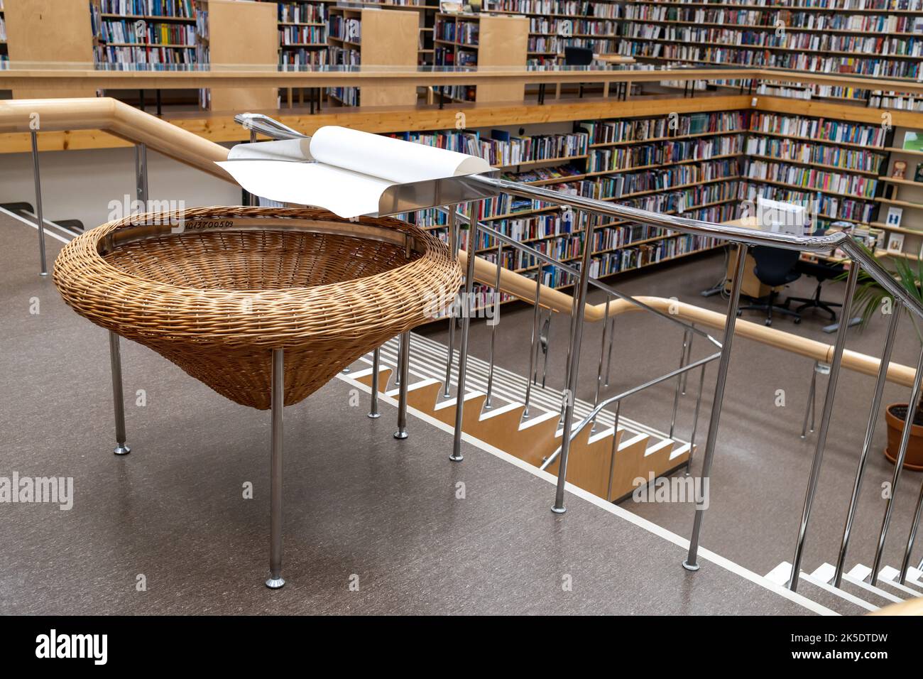 VYBORG, RUSSIA - April 28, 2022: Library named after Alvaar Aalto ...