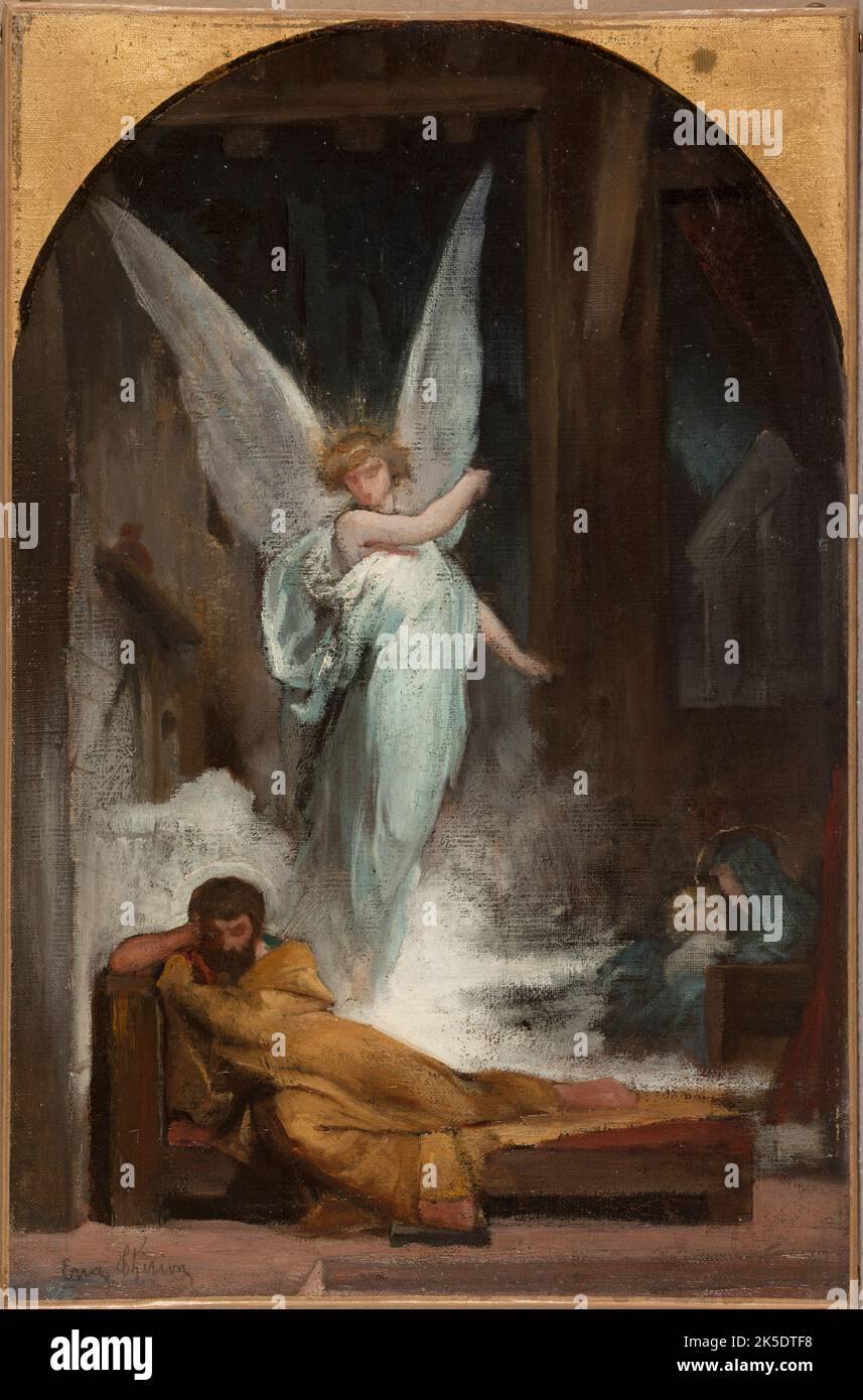 19th century st joseph painting hi-res stock photography and images - Alamy