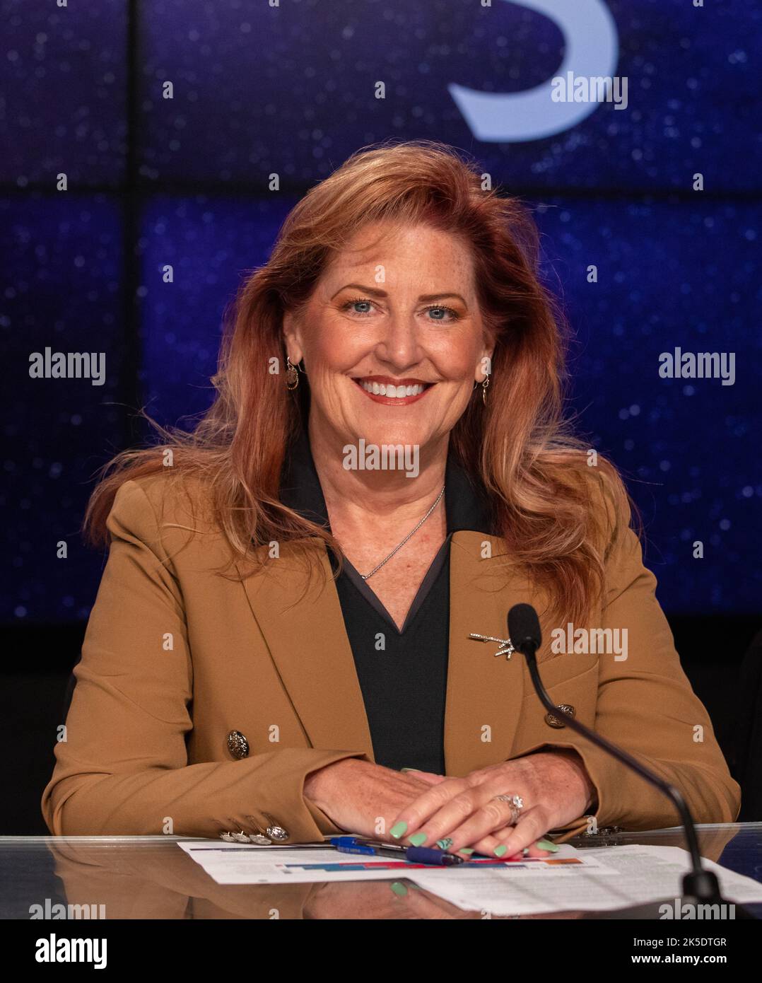 Kelly DeFazio of Lockheed Martin participated in a prelaunch briefing ...