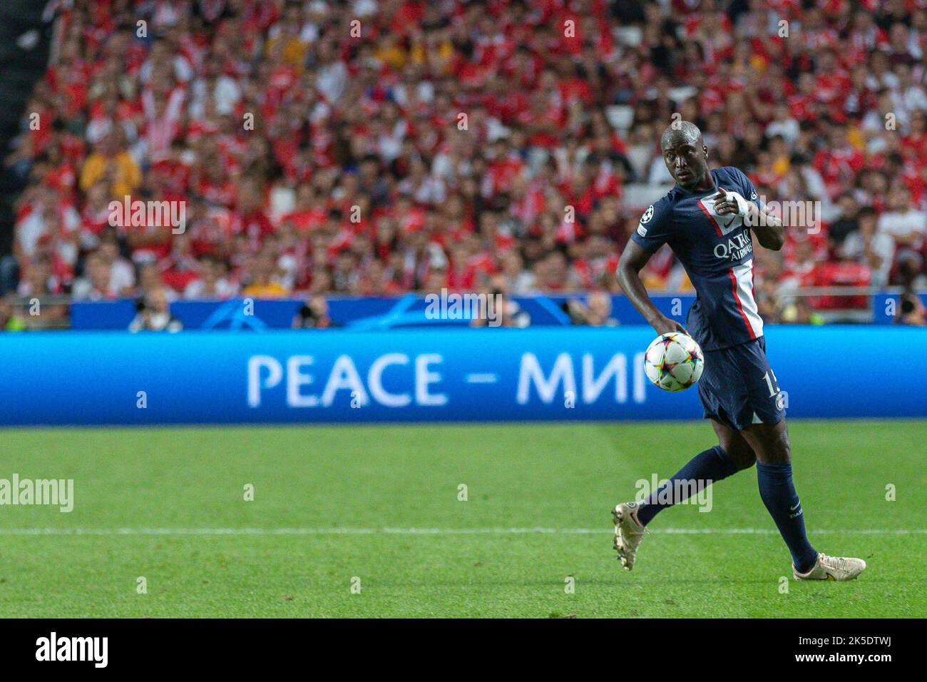 October 05, 2022. Lisbon, Portugal. Paris Saint-Germain's defender from ...