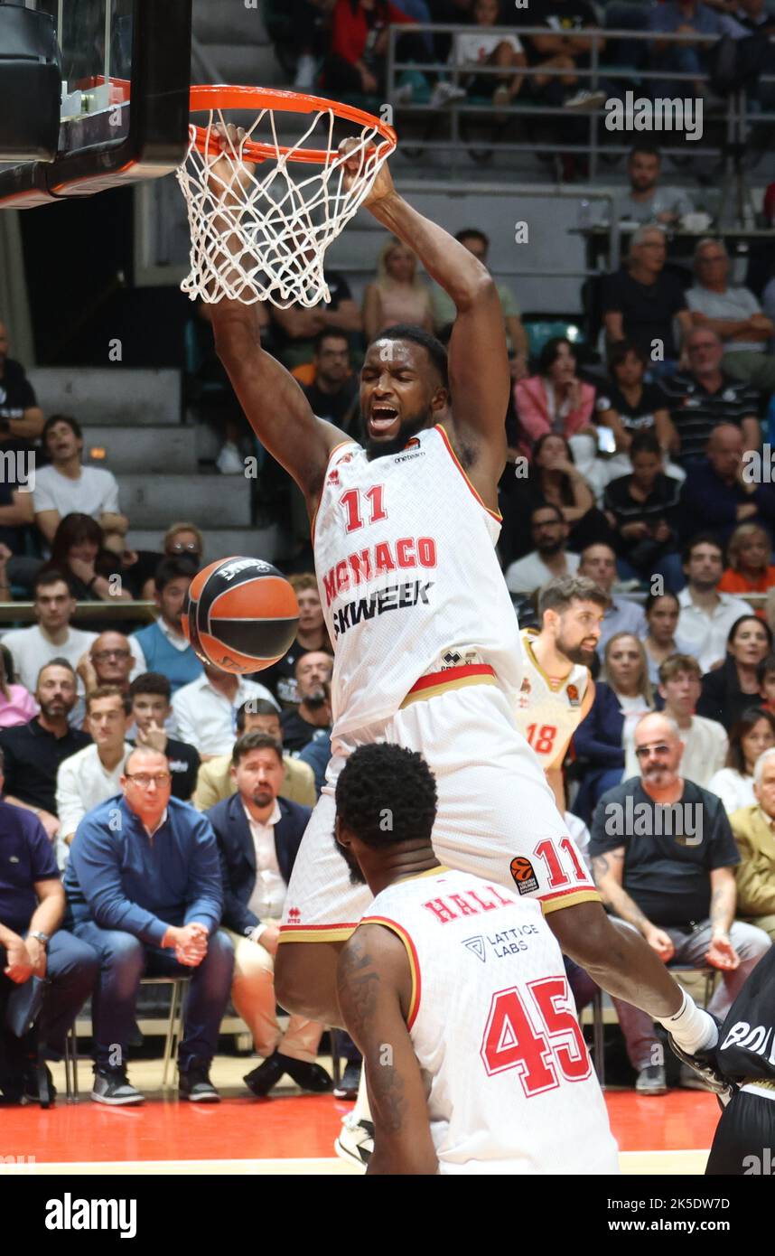 Bologna, Italy. 07th Oct, 2022. Alpha Diallo (AS Monaco) during the ...