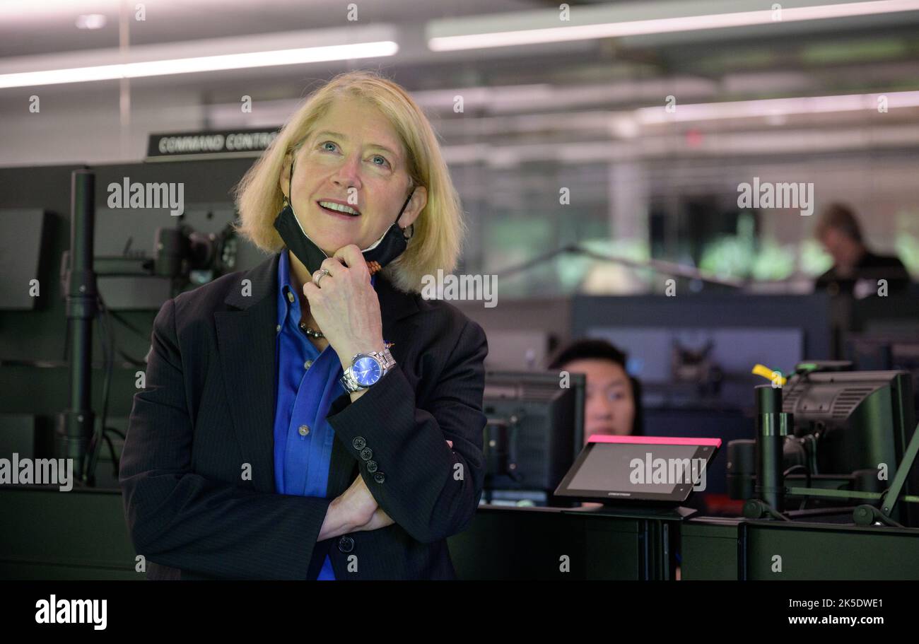 NASA Deputy Administrator Pam Melroy reacts to being shown some raw ...