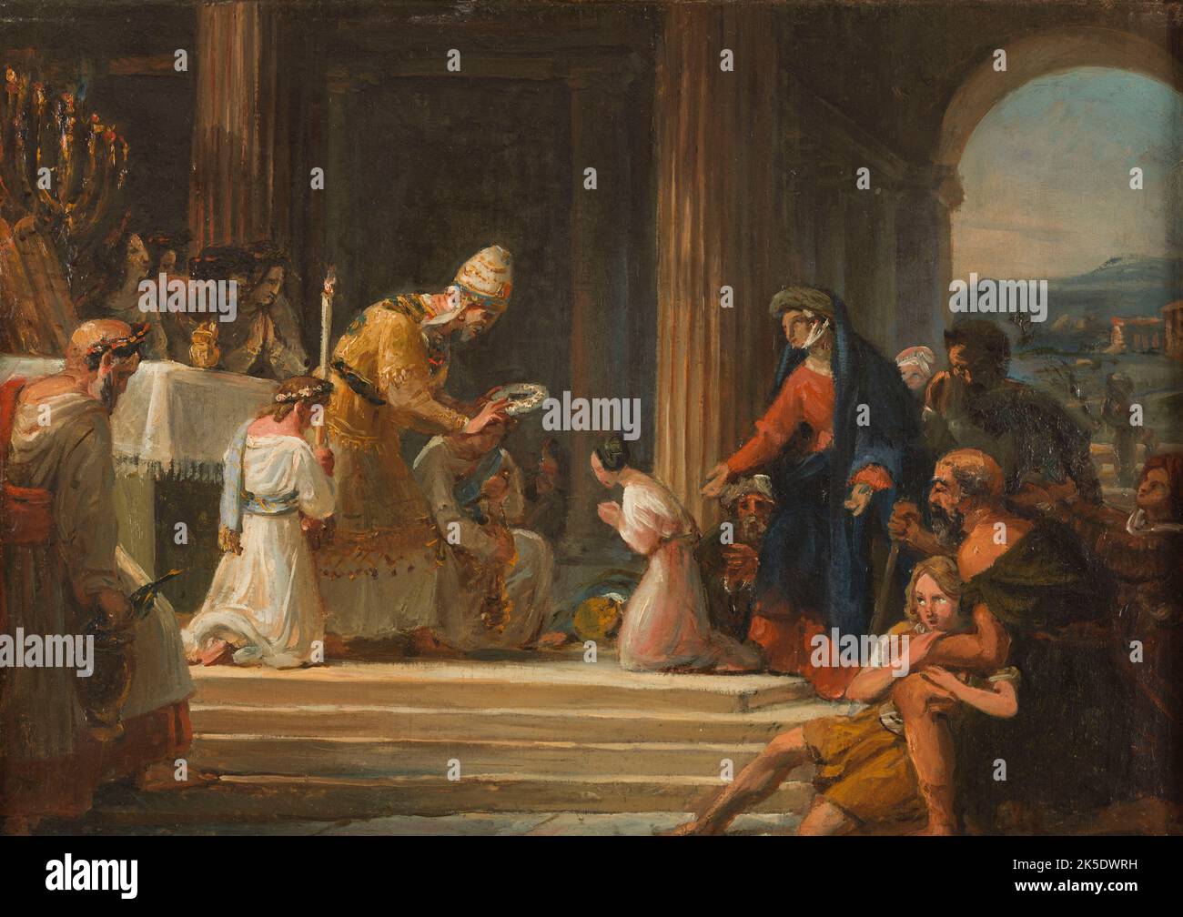 Sketch for the church of Notre-Dame-de-Lorette : Consecration of the ...