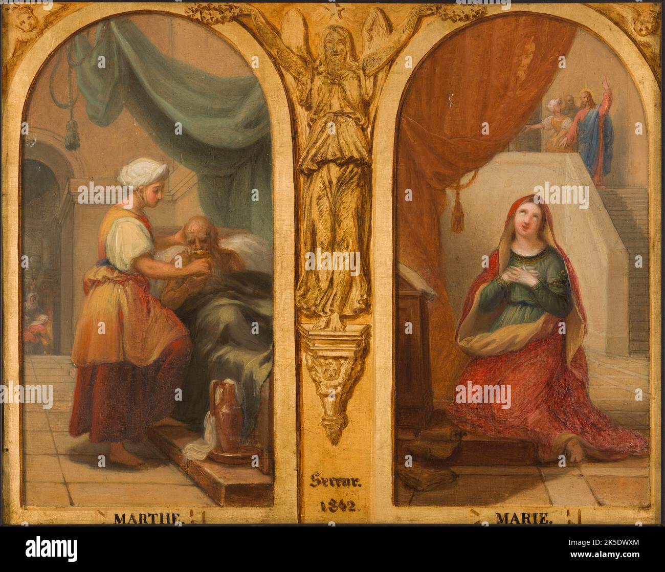 Sketch for the Saint-Elisabeth church (3rd arrondissement of Paris ...