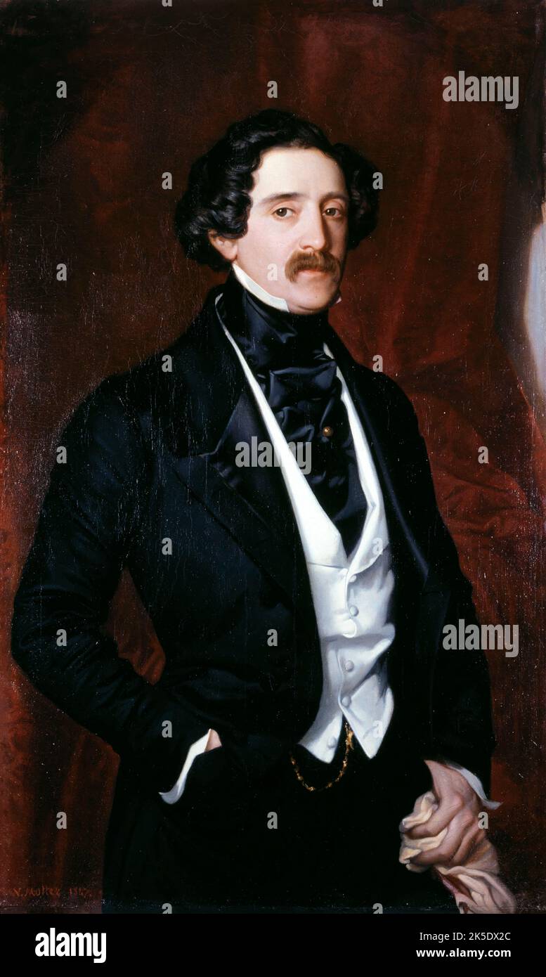 Portrait d'Edouard Caillard, 1847 Stock Photo - Alamy