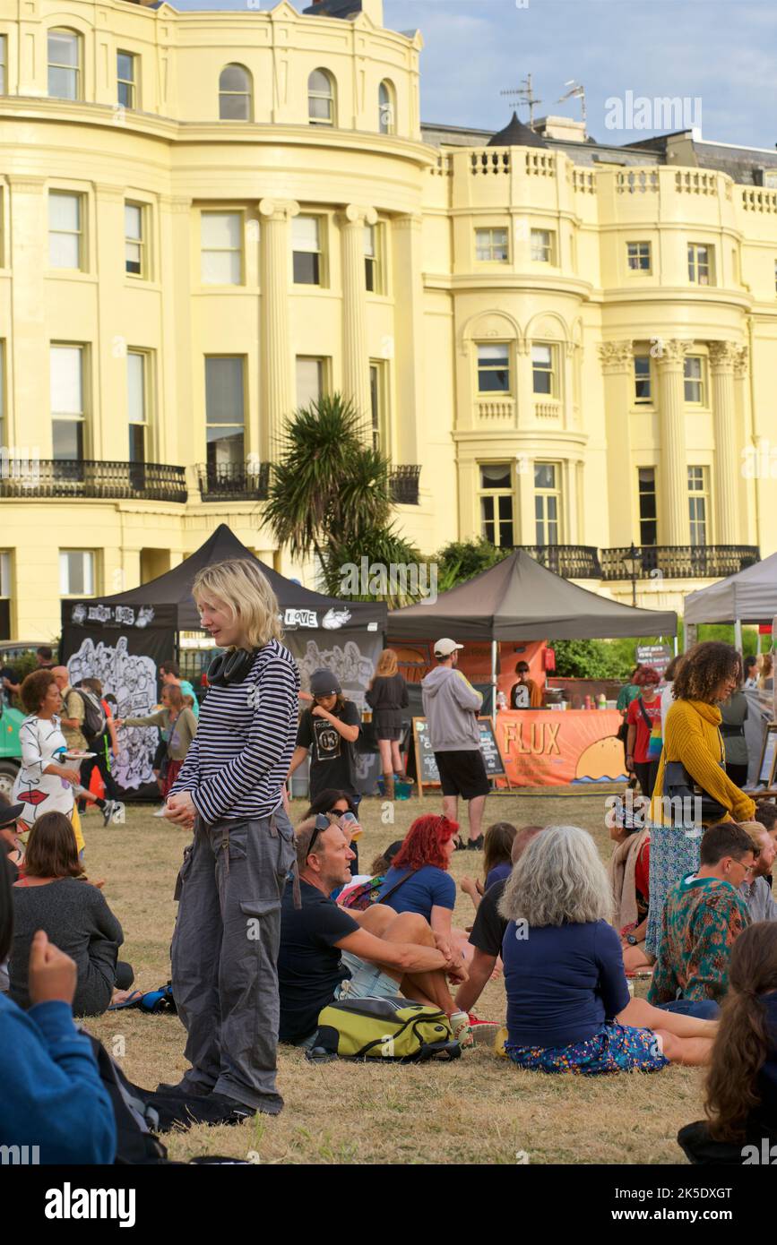 Festival-goers at Brunswick Square Gardens for the annual Brunswick ...