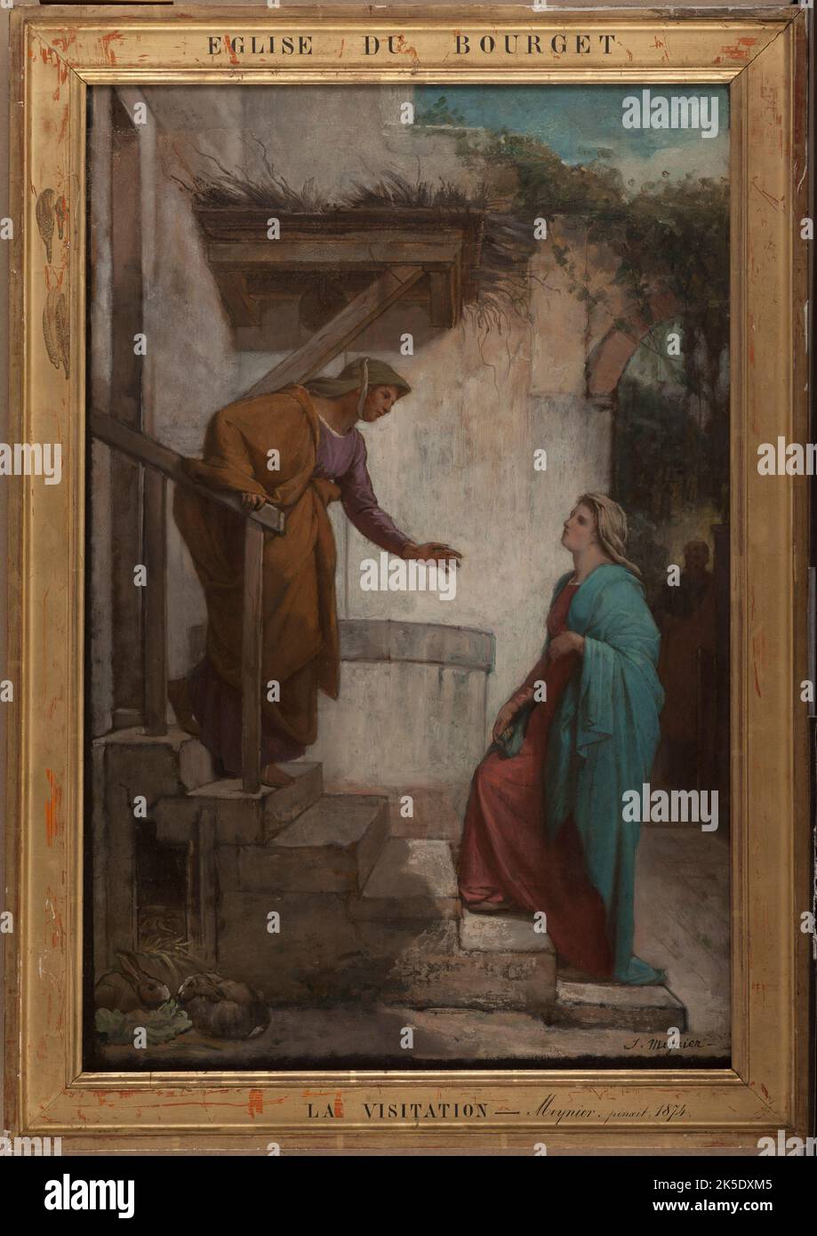 Esquisse pour l'église du Bourget : La Visitation, 1872. Sketch for the ...