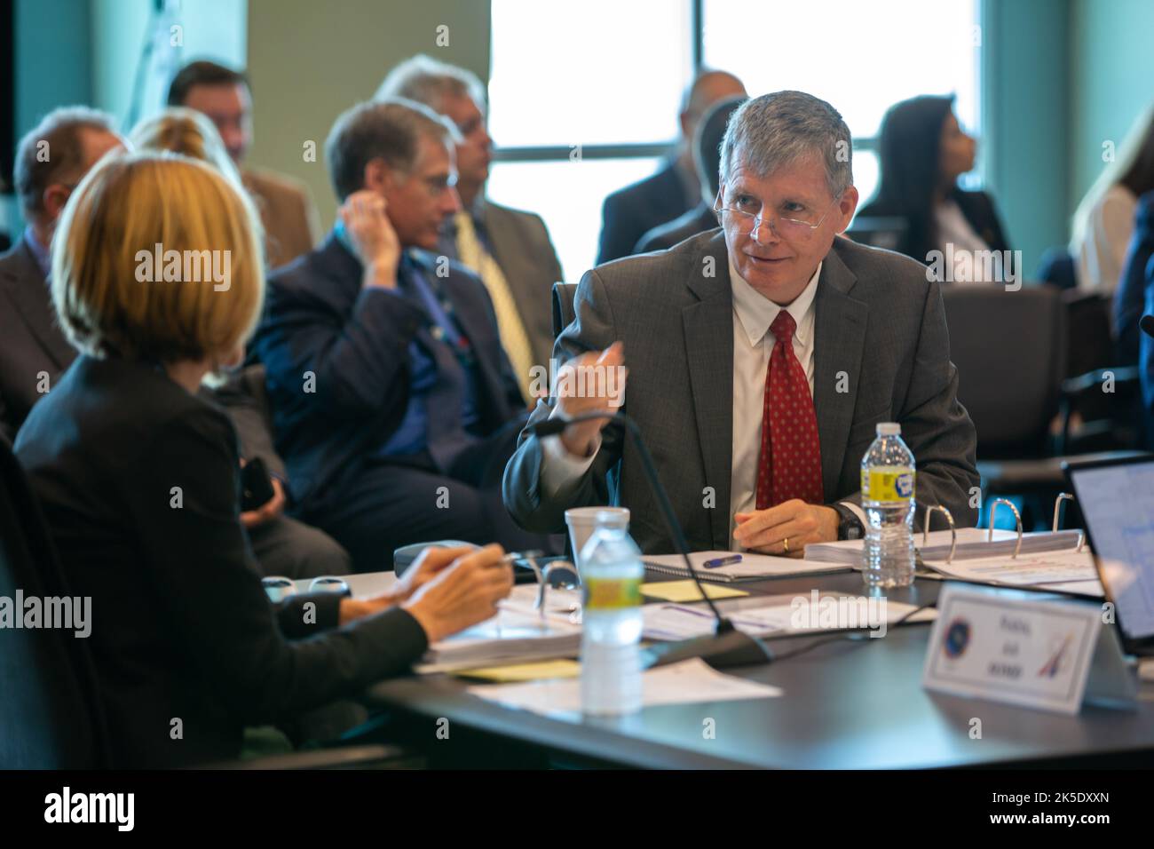Steve Stich (right), manager, NASA’s Commercial Crew Program and ...
