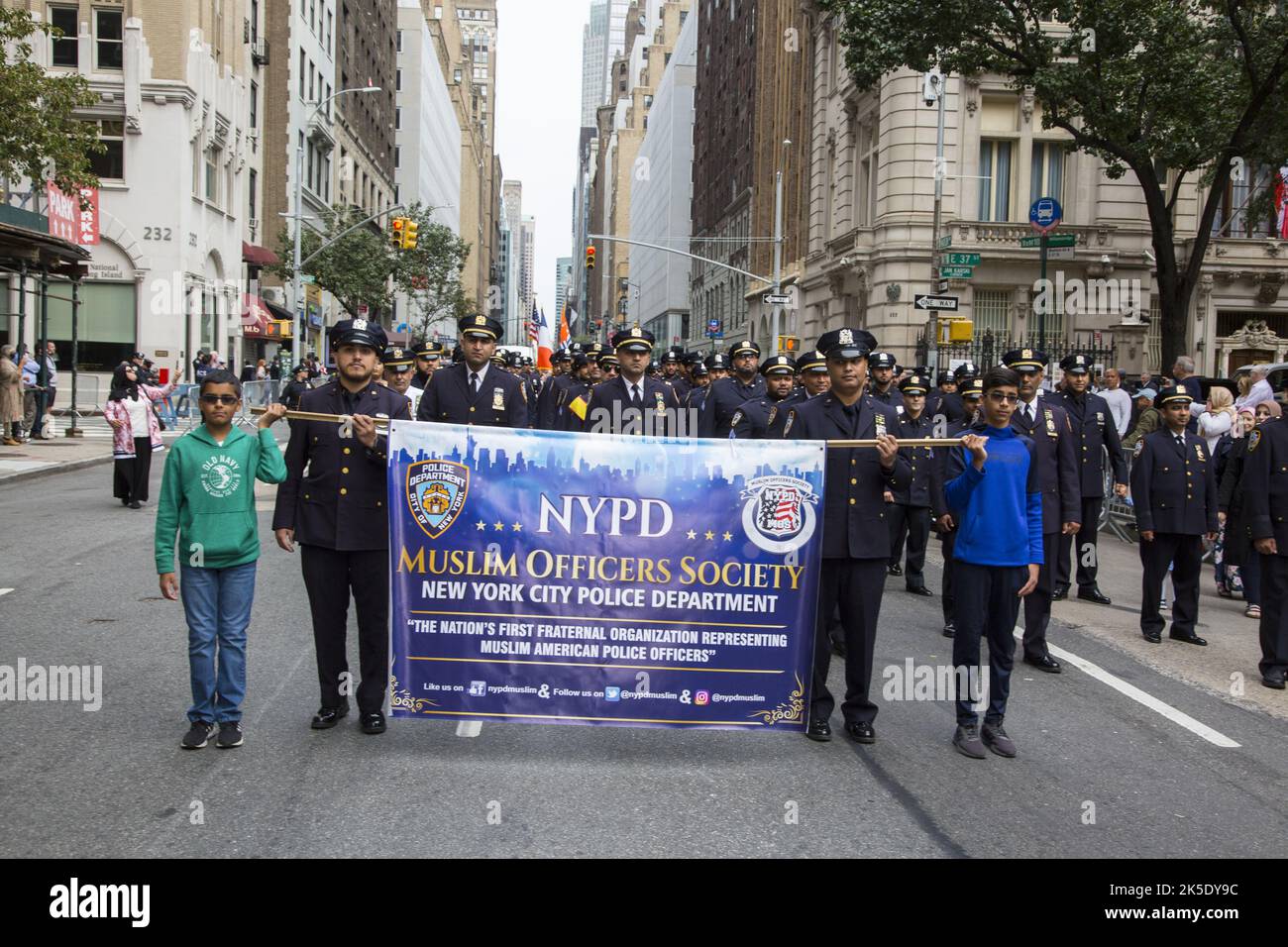 NYPD Muslim Officers Society proudly march in the American Muslim Day ...