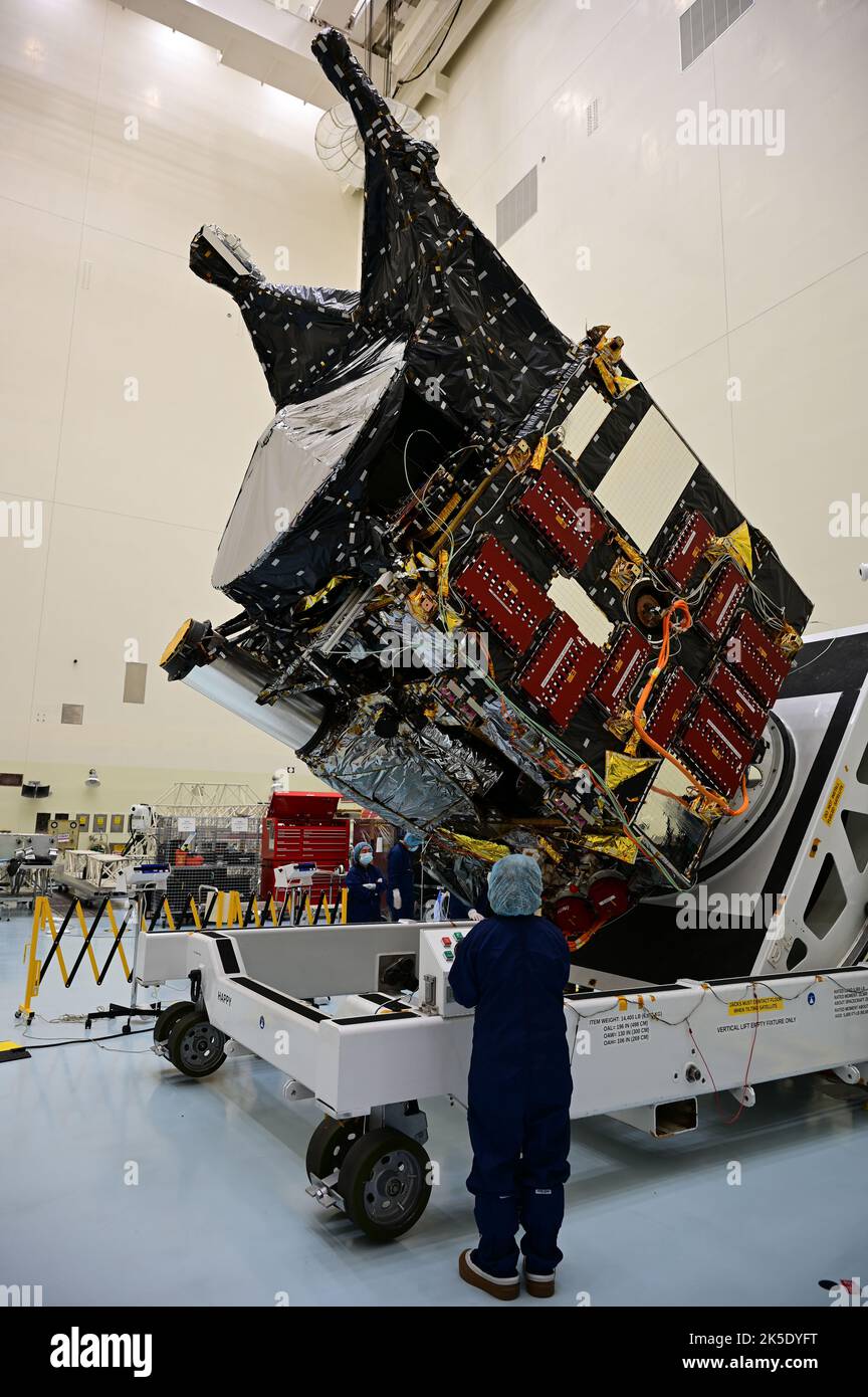 NASA’s Psyche spacecraft was reconfigured from vertical to horizontal ...
