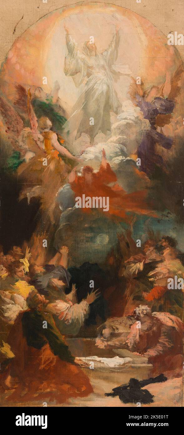 Sketch for the church of Notre-Dame-de-la-Croix : the Assumption, 1882 ...