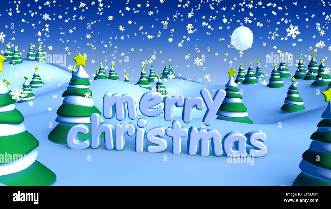 Merry christmas landscape hi-res stock photography and images - Alamy