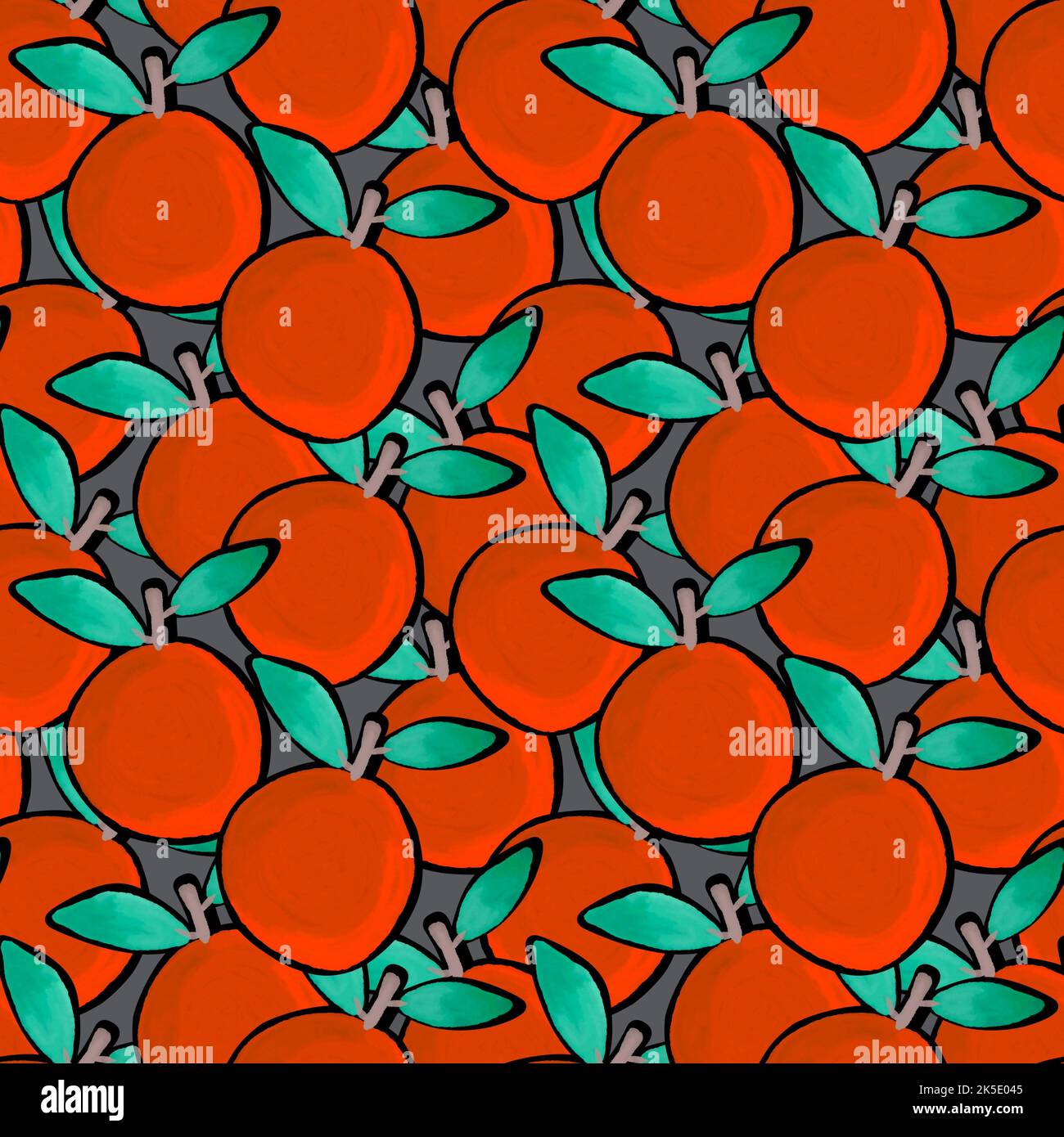 Summer fruit seamless oranges pattern for wrapping paper and kids ...