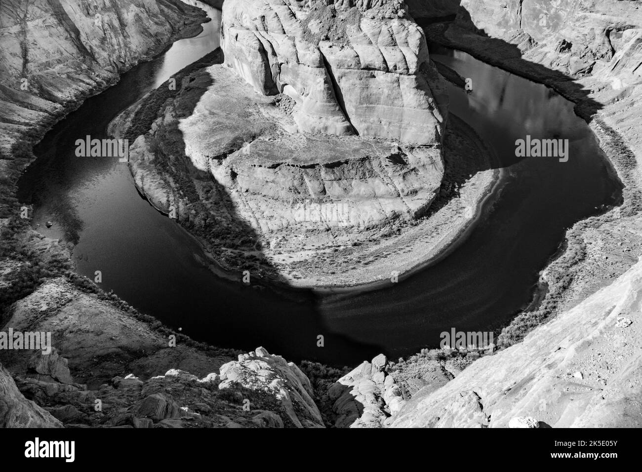 Colorado river bend on Black and White Stock Photos & Images - Alamy