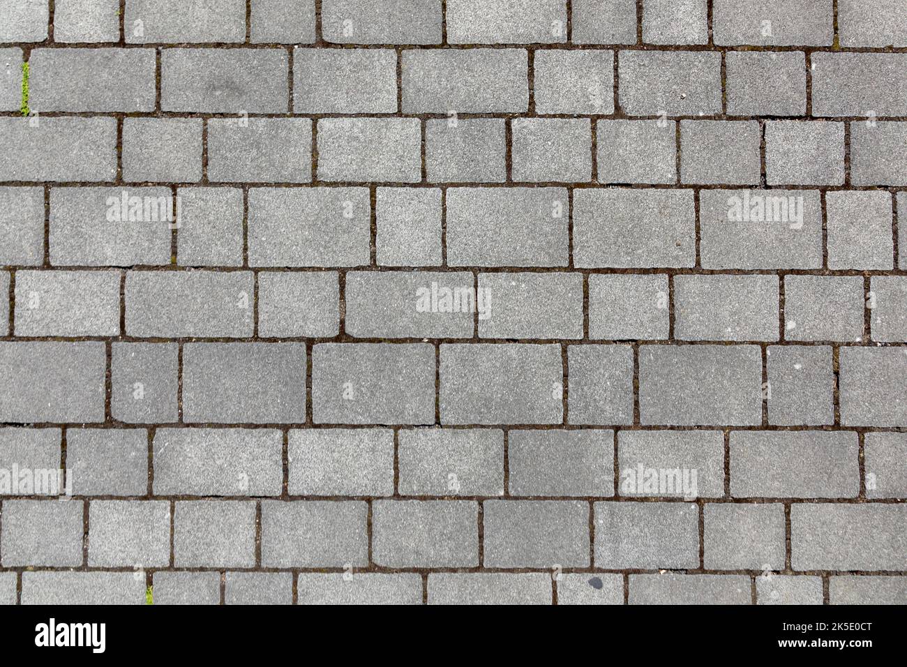 pattern of grey plaster tiles at the floor Stock Photo - Alamy