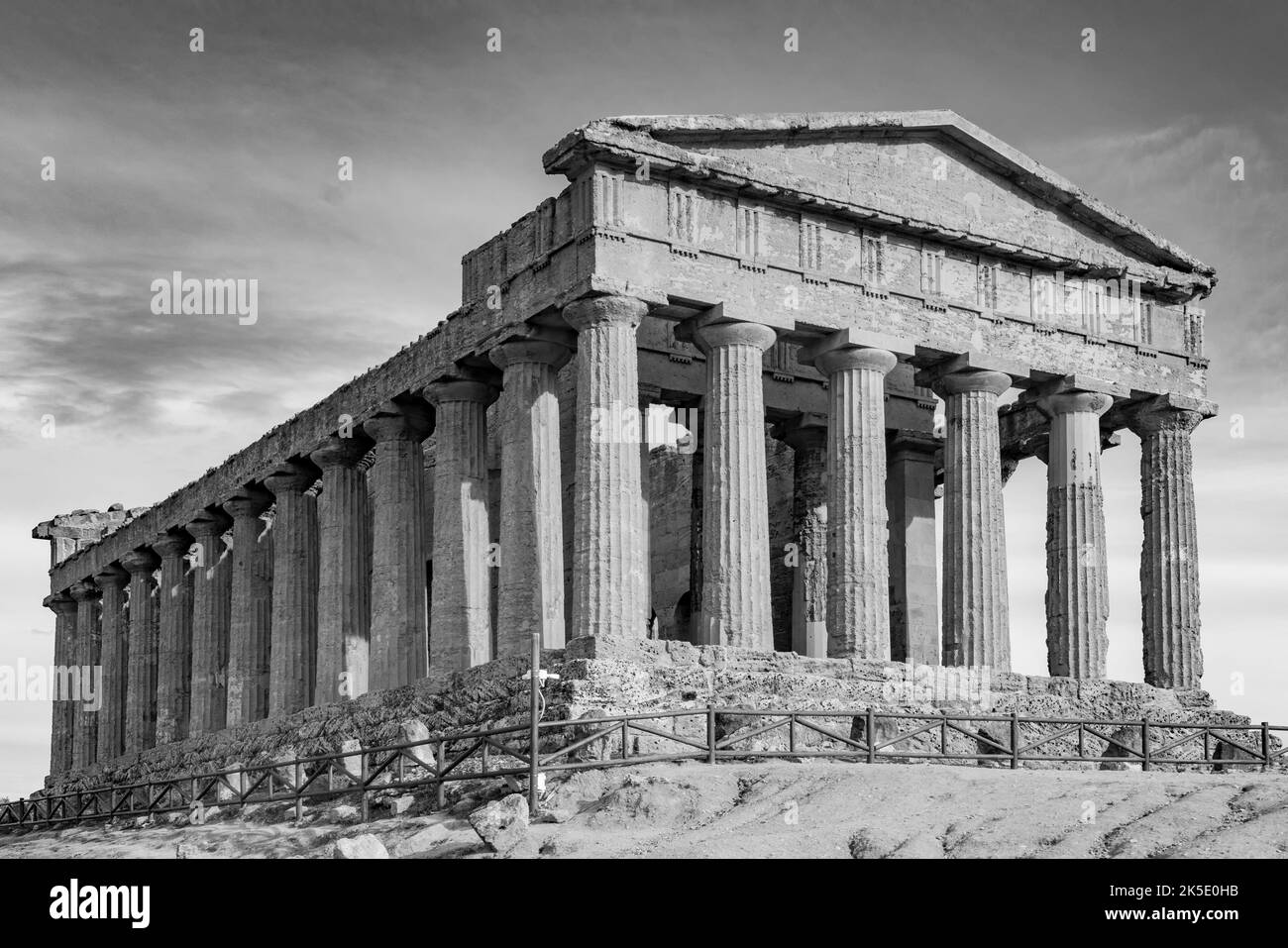 The famous Temple of Concordia in the Valley of Temples near Agrigento ...