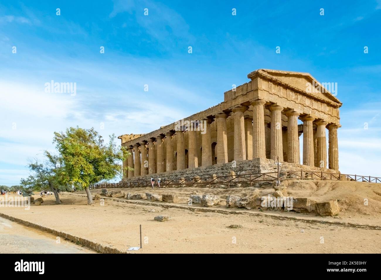 The famous Temple of Concordia in the Valley of Temples near Agrigento ...