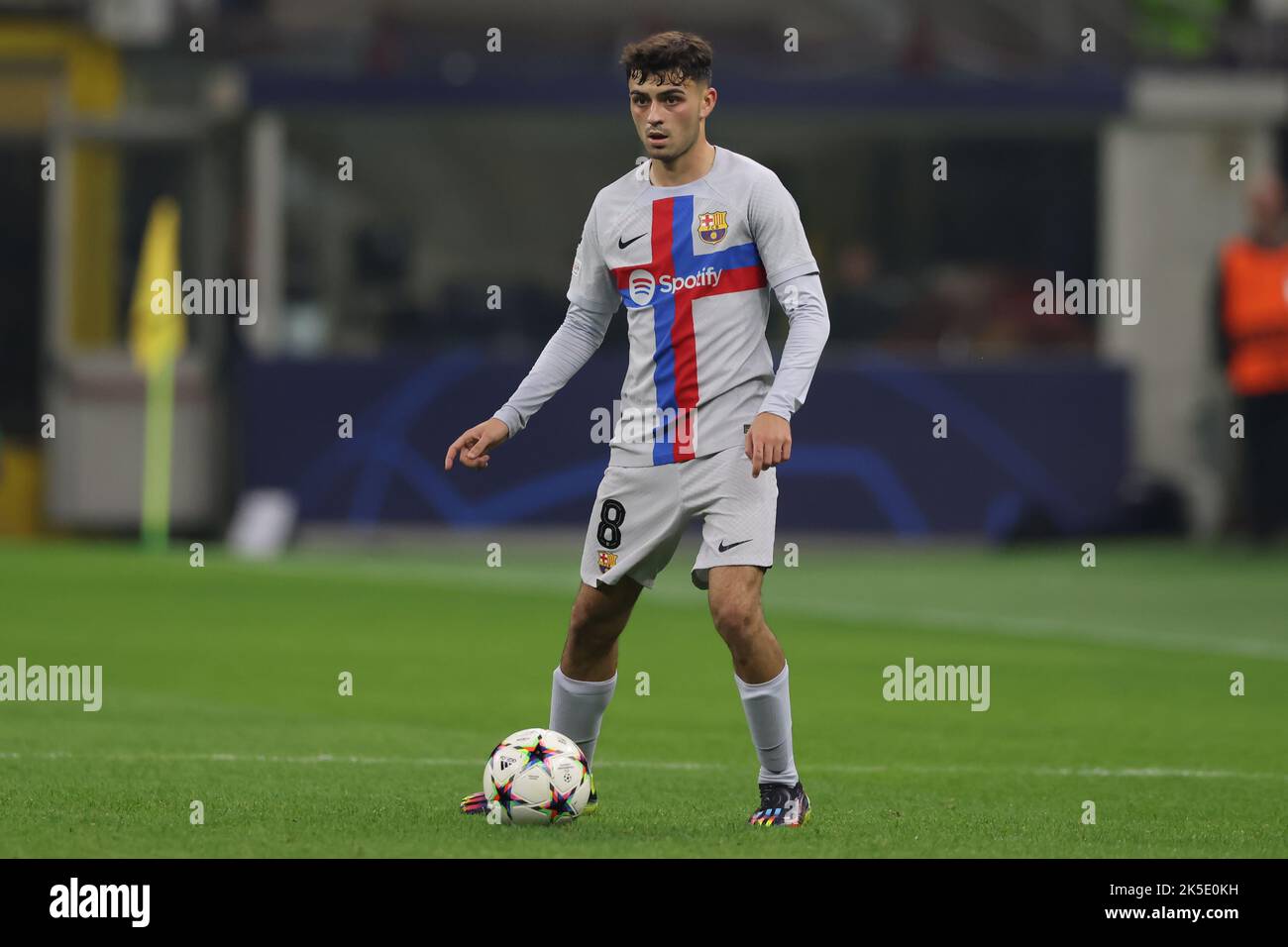 Milan, Italy, 4th October 2022. Pedri of FC Barcelona during the UEFA ...