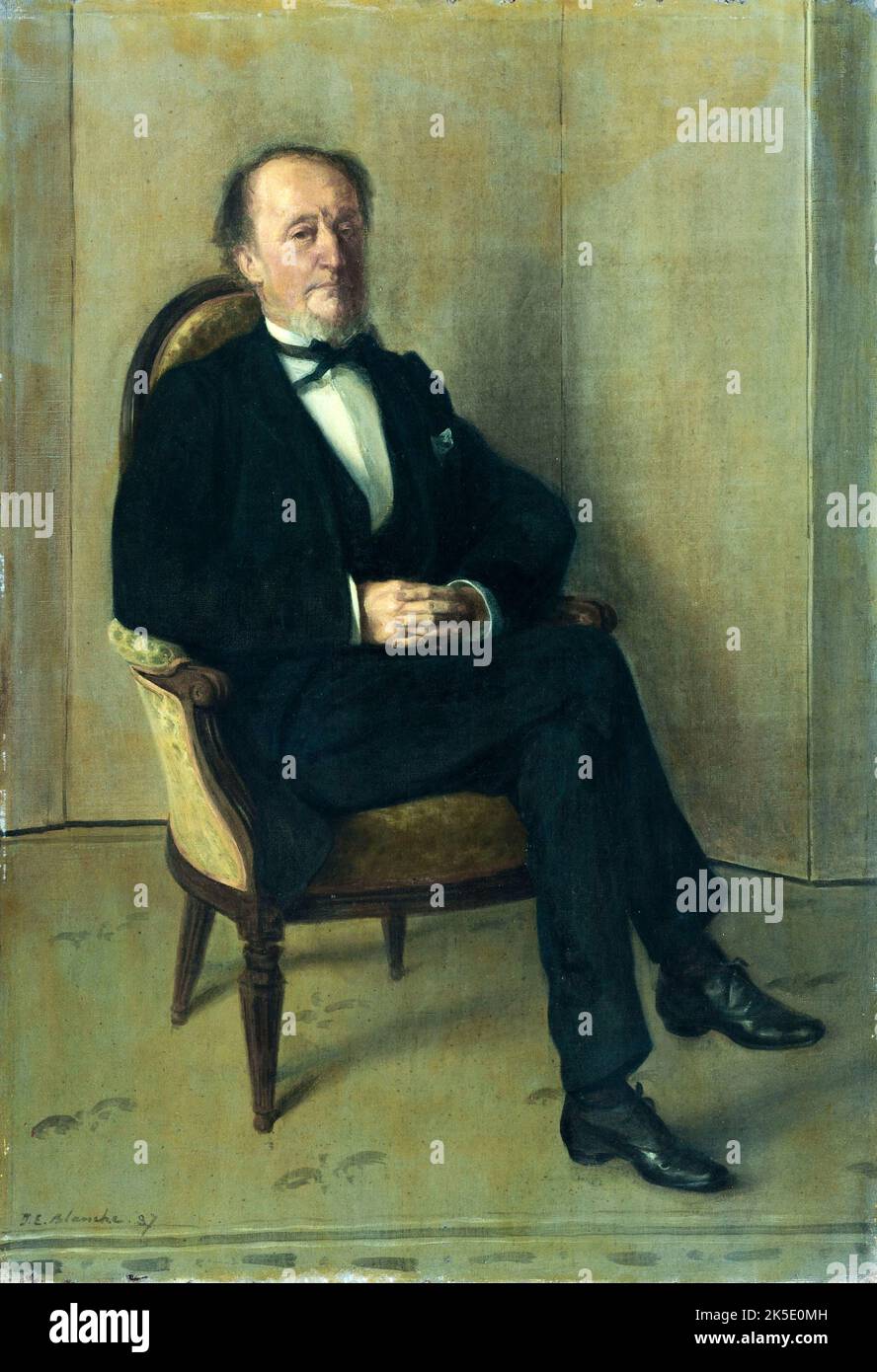 Portrait de John Lemoine, 1887 Stock Photo - Alamy