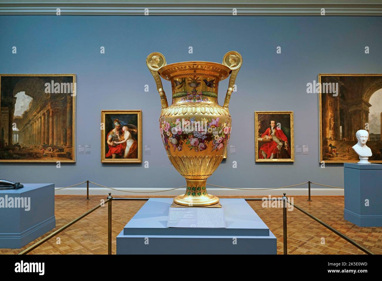 An immense Sevres vase commissioned by Napoleon, in the Art Institute ...